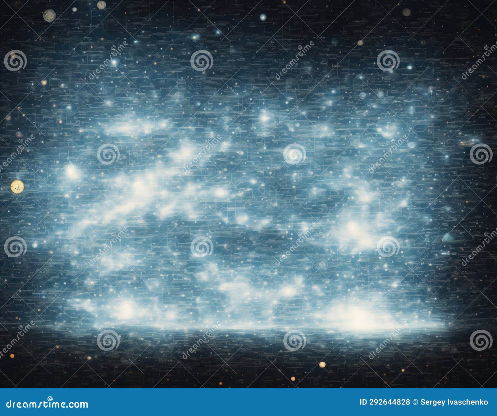 Illustration of a Neural Network of Time, Infinity. Stock Illustration ...