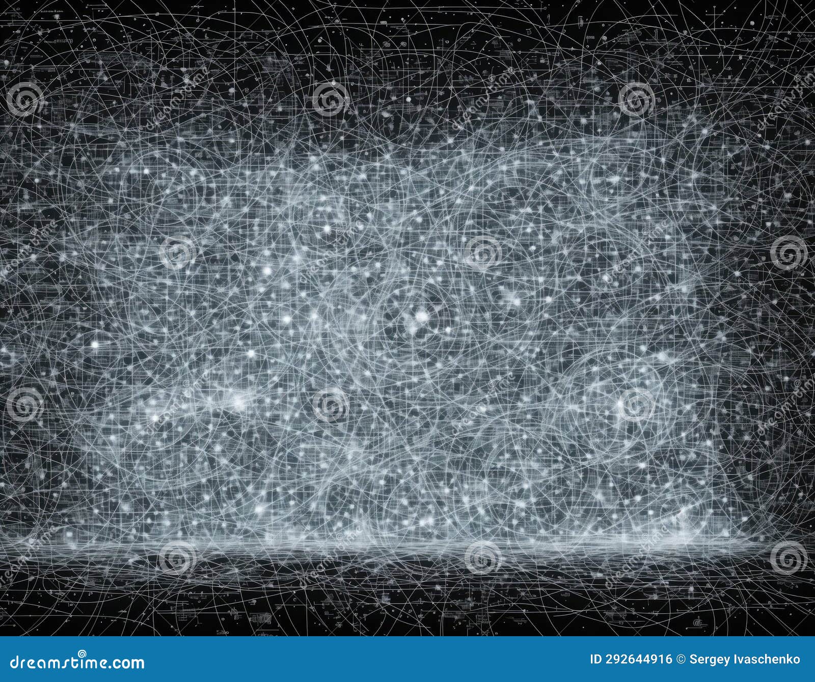 Illustration of a Neural Network of Time, Infinity. Stock Illustration ...