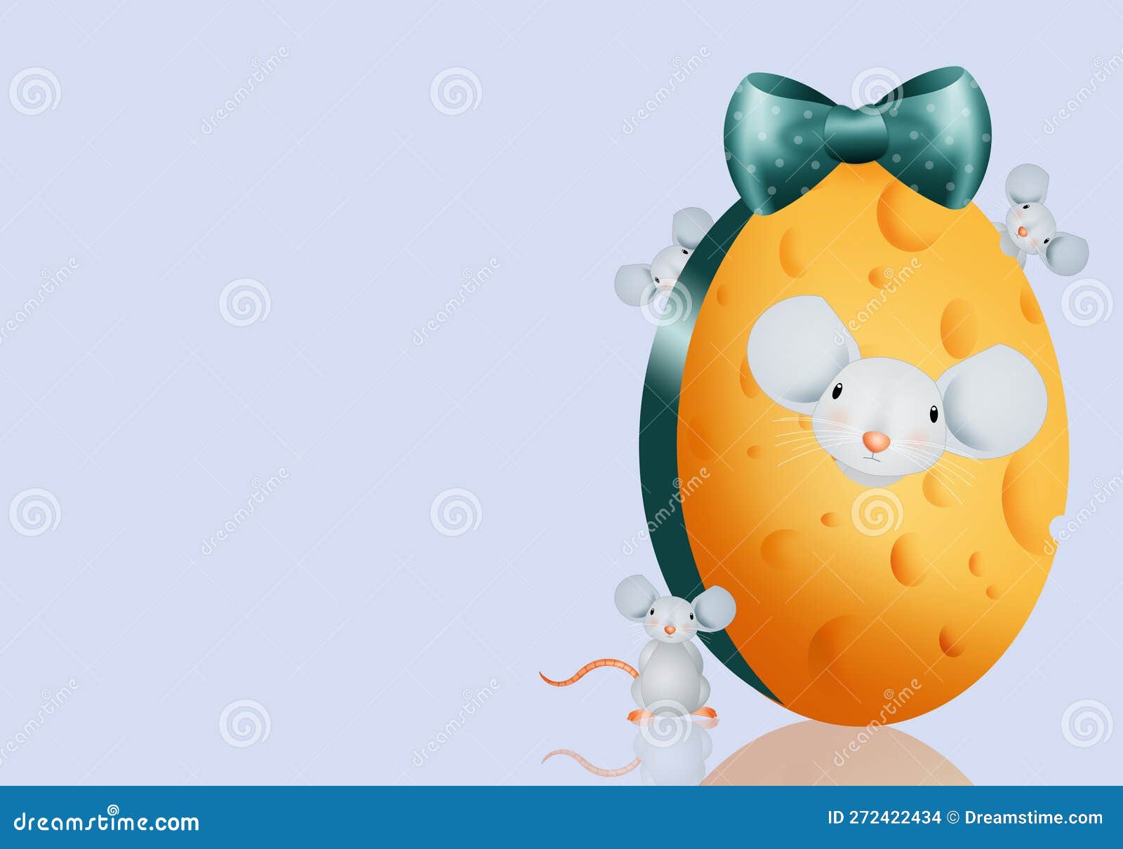 Illustration of Nice Mice with Easter Egg Stock Illustration ...