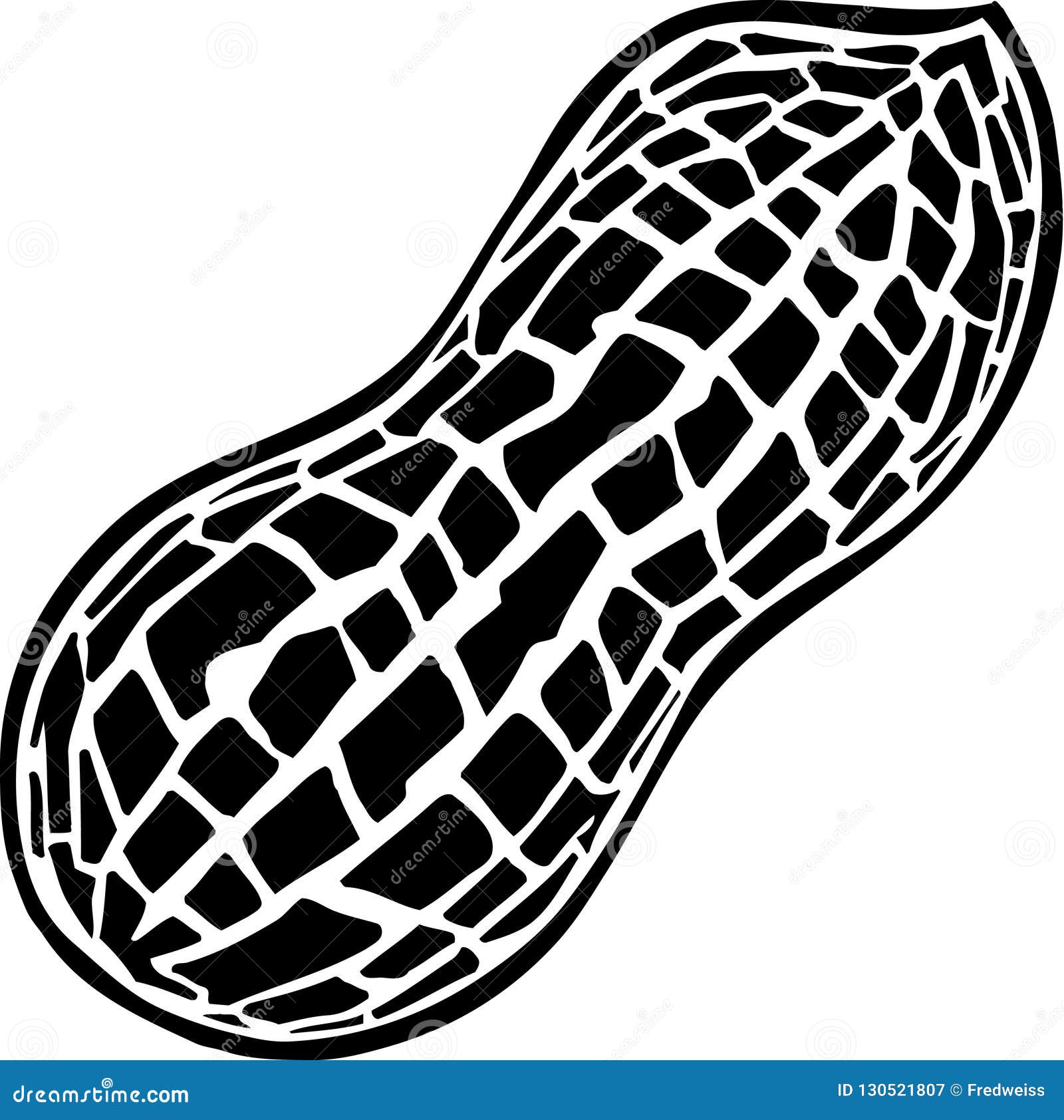 Illustration Noire Et Blanche D'arachide Illustration de Vecteur ...