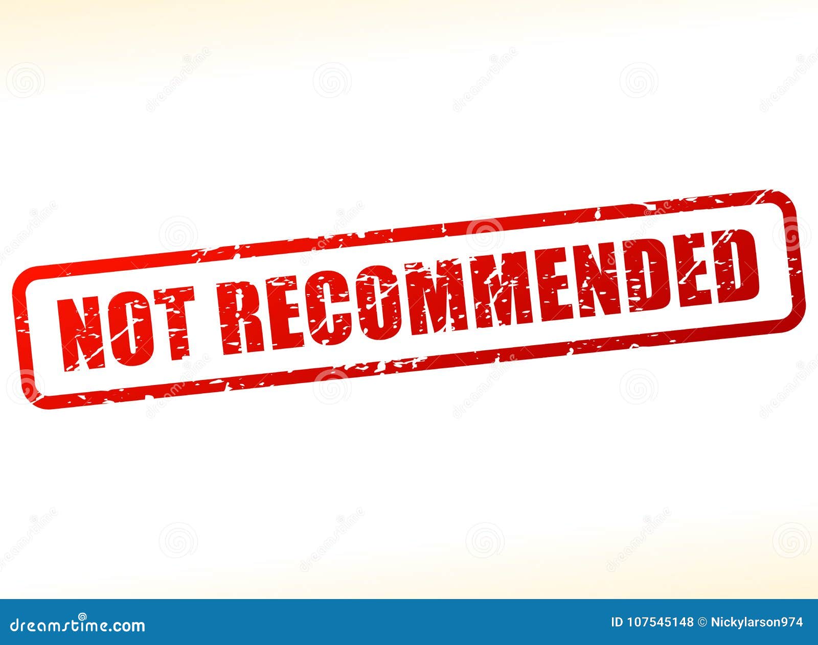 Recommended text buffered stock vector. Illustration of registered ...