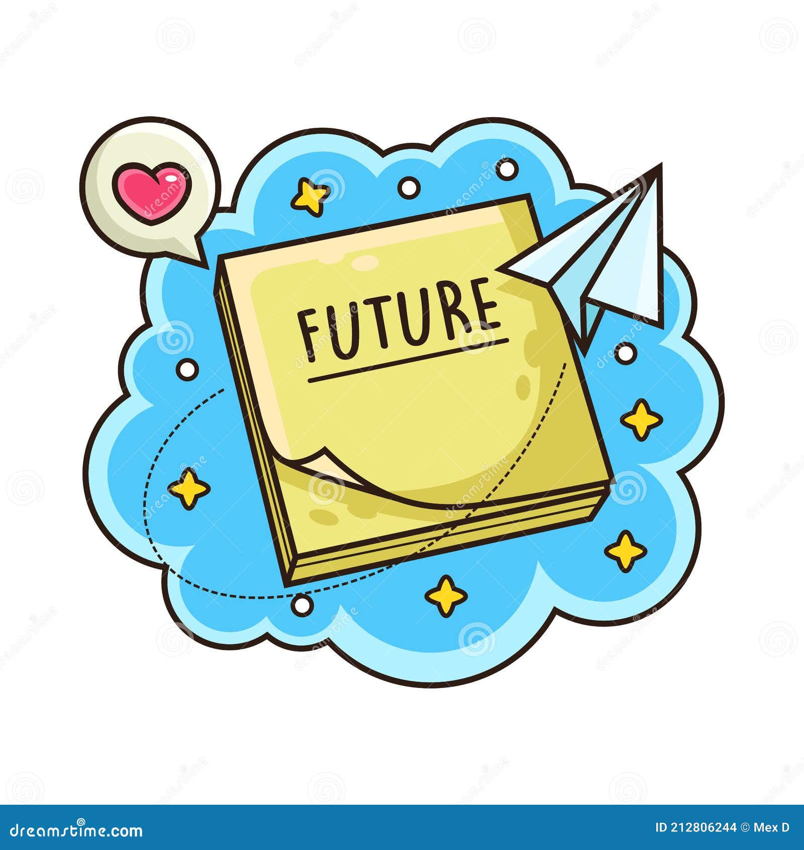 Illustration of Note Book Cartoon. Symbol Vector Icon Illustration ...