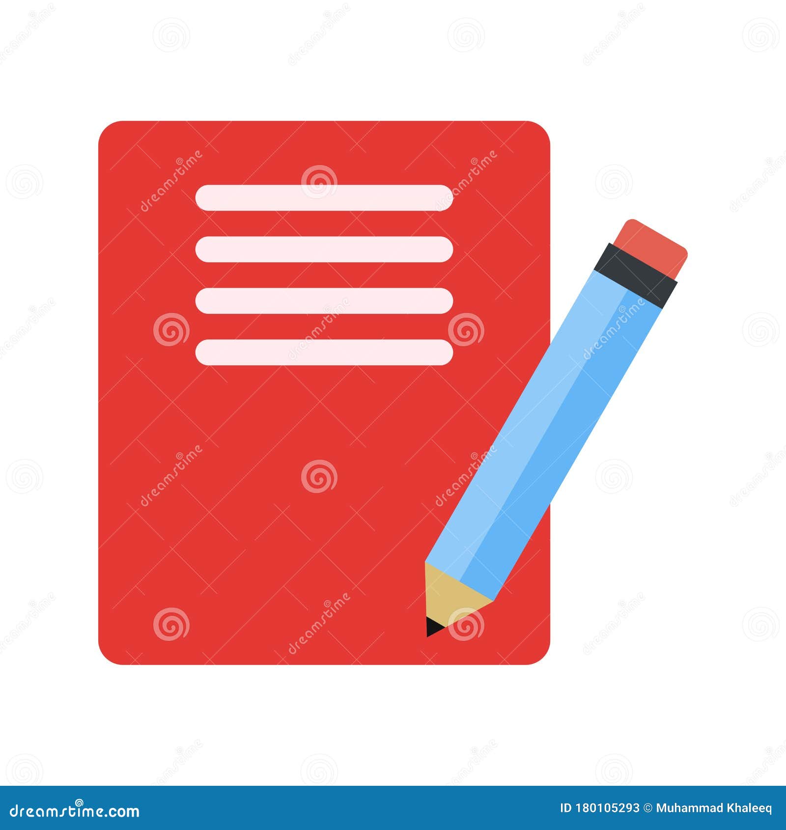 Illustration Notes Icon for Personal and Commercial Use. Stock ...