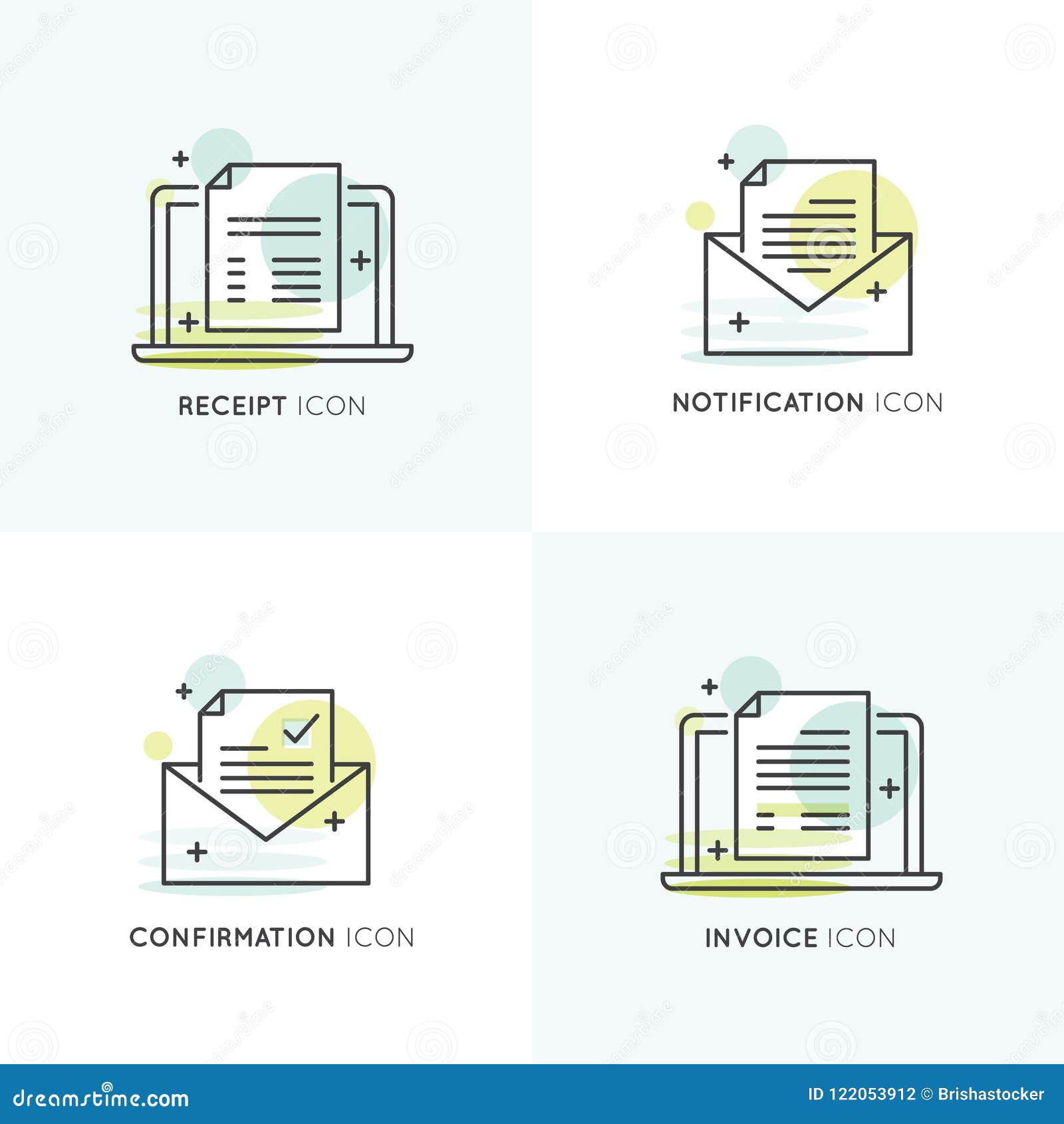 Email Receipt Template. Online Bill Mock Up. Internet Payroll Layout ...