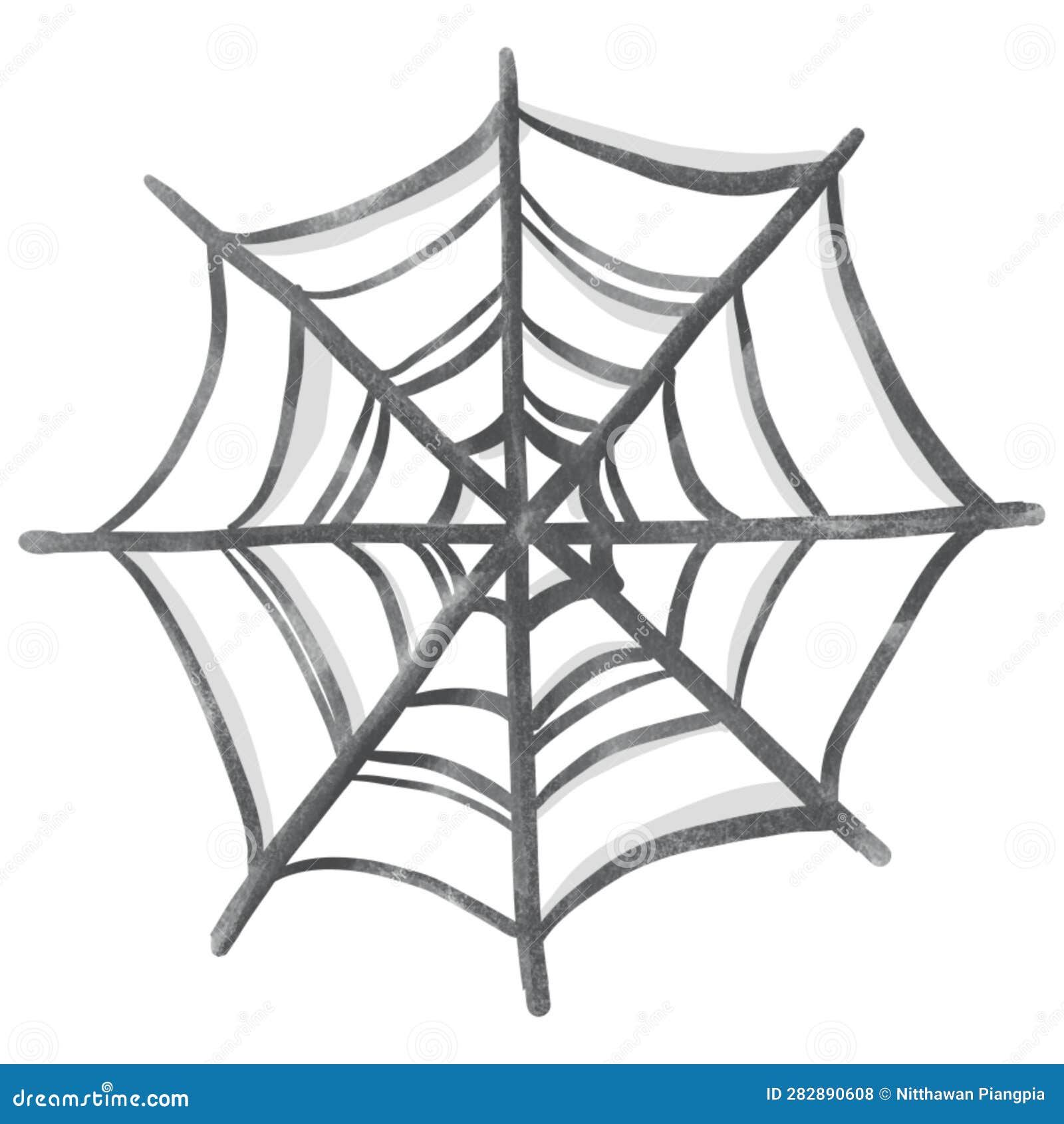 Illustration of an Octagonal Spider Web Stock Illustration ...