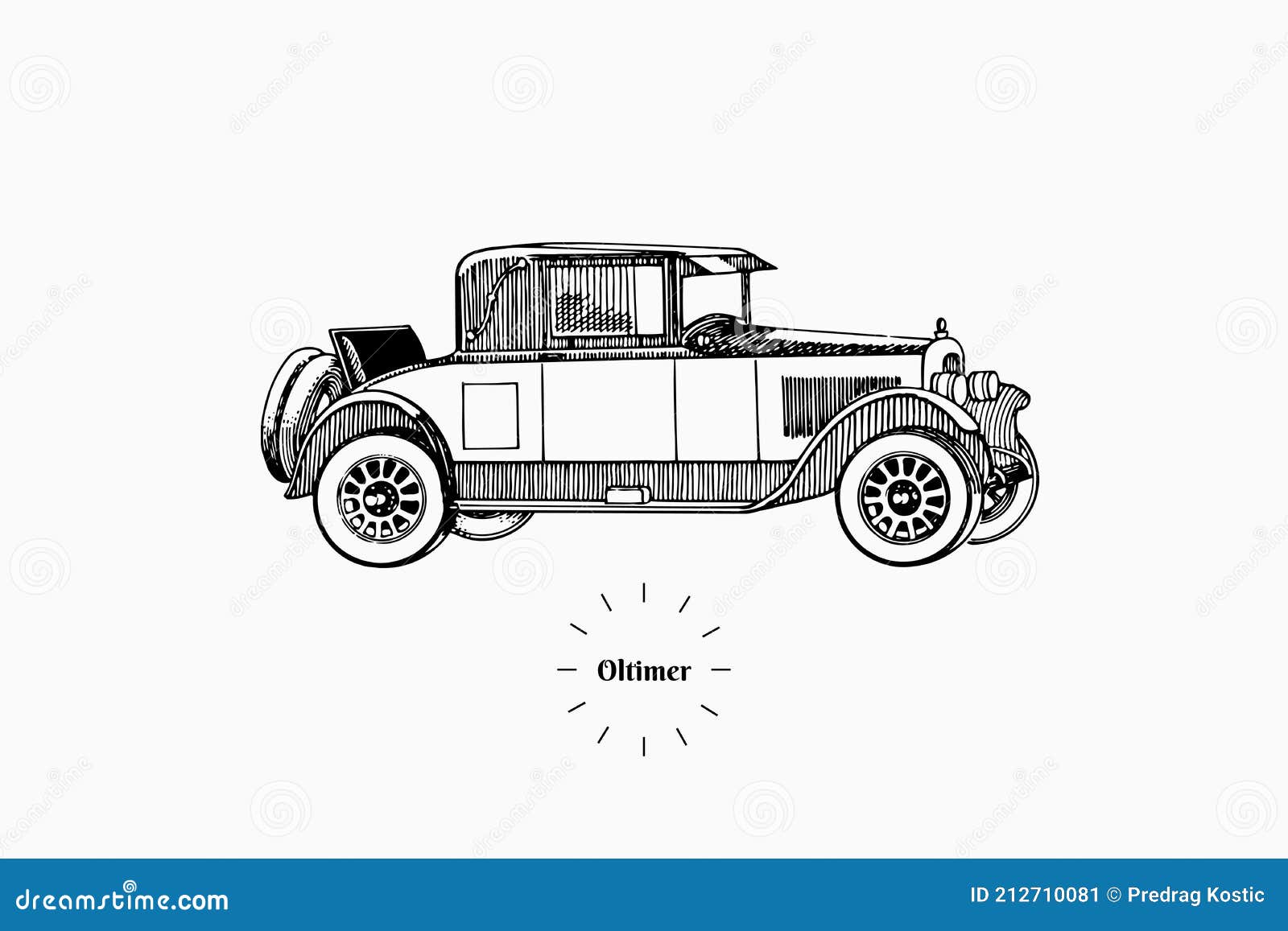 Oltimer. stock illustration. Illustration of abstract - 212710081