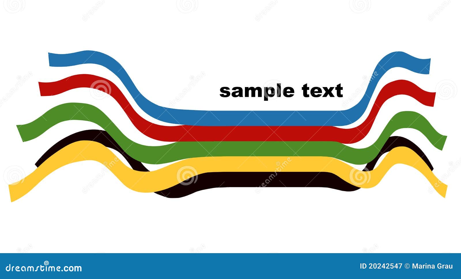Illustration of Olympic Ribbons Stock Illustration - Illustration of ...