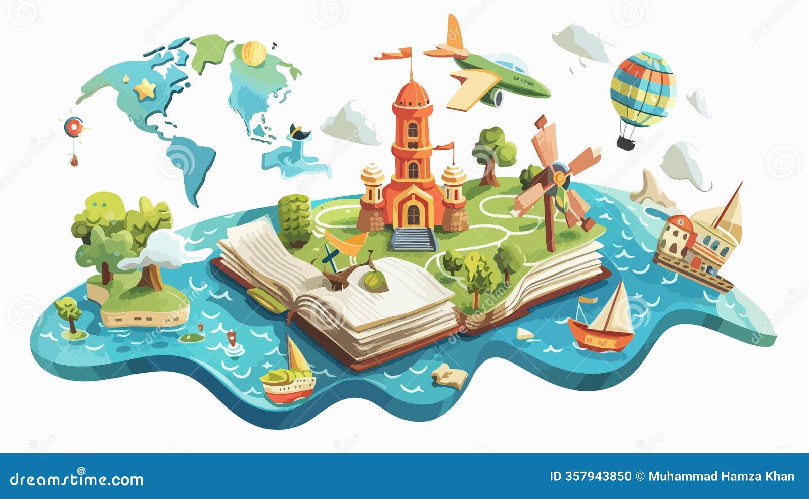 Illustration of Online Courses with Cartoon Characters for E-Learning ...