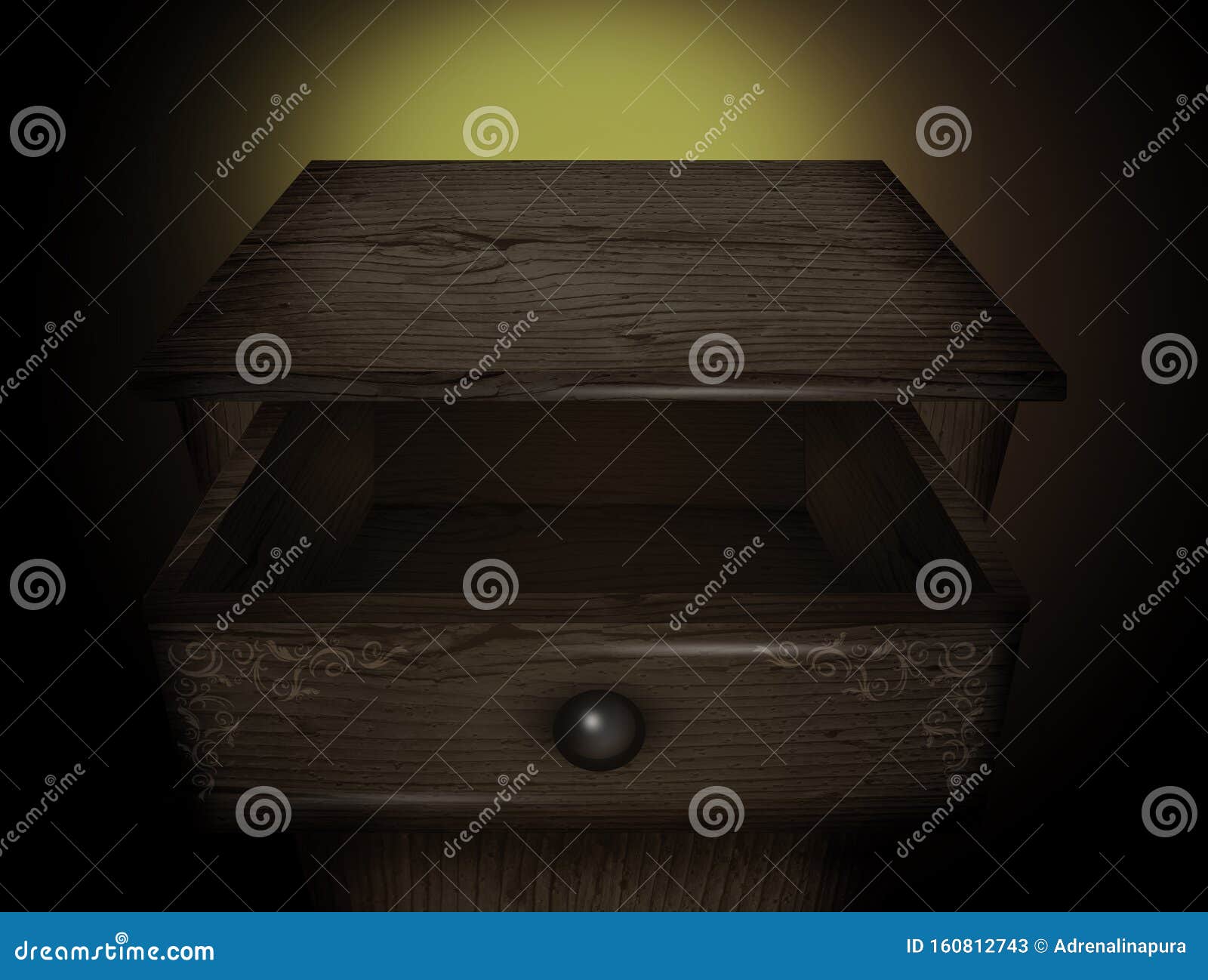 Illustration of Open Drawer Stock Illustration - Illustration of ...