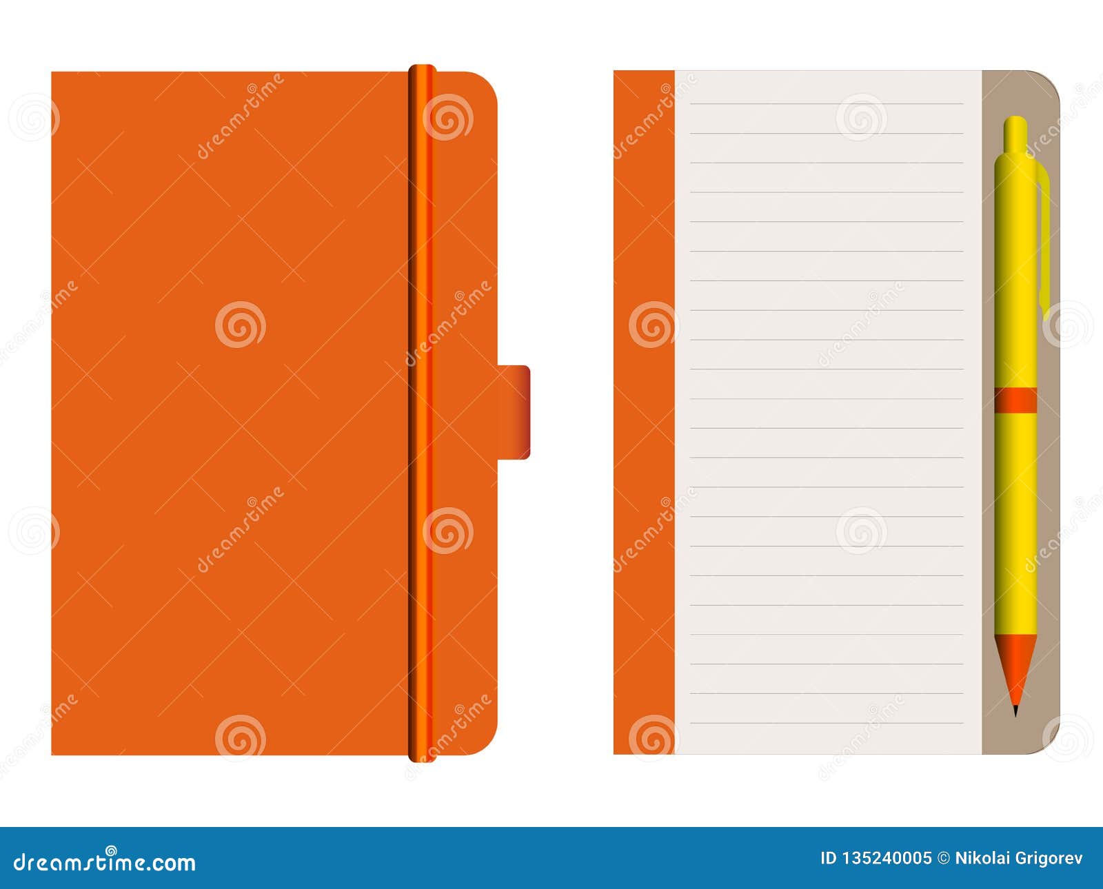 Illustration of the Opened and Closed Notebooks Stock Vector ... Illustration of the Opened and Closed Notebooks Stock Vector ...
