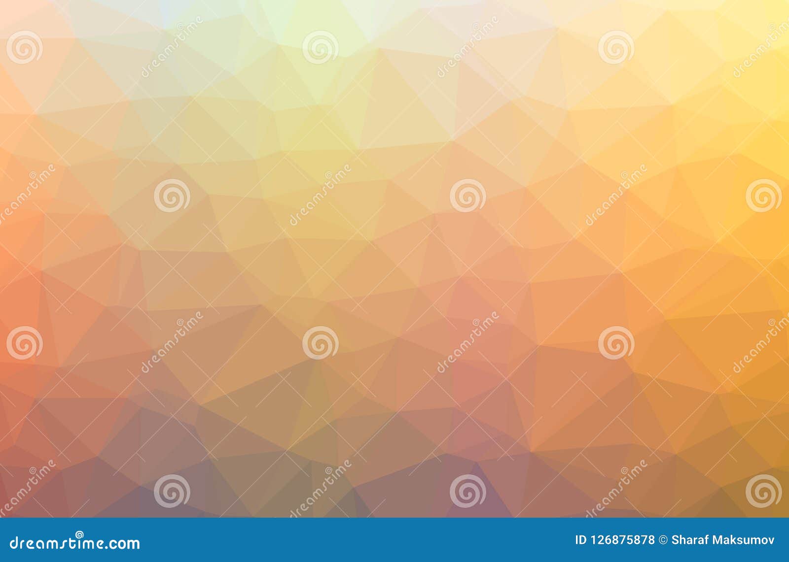 Illustration of Orange Abstract Low Poly Elegant Multicolor Background ...