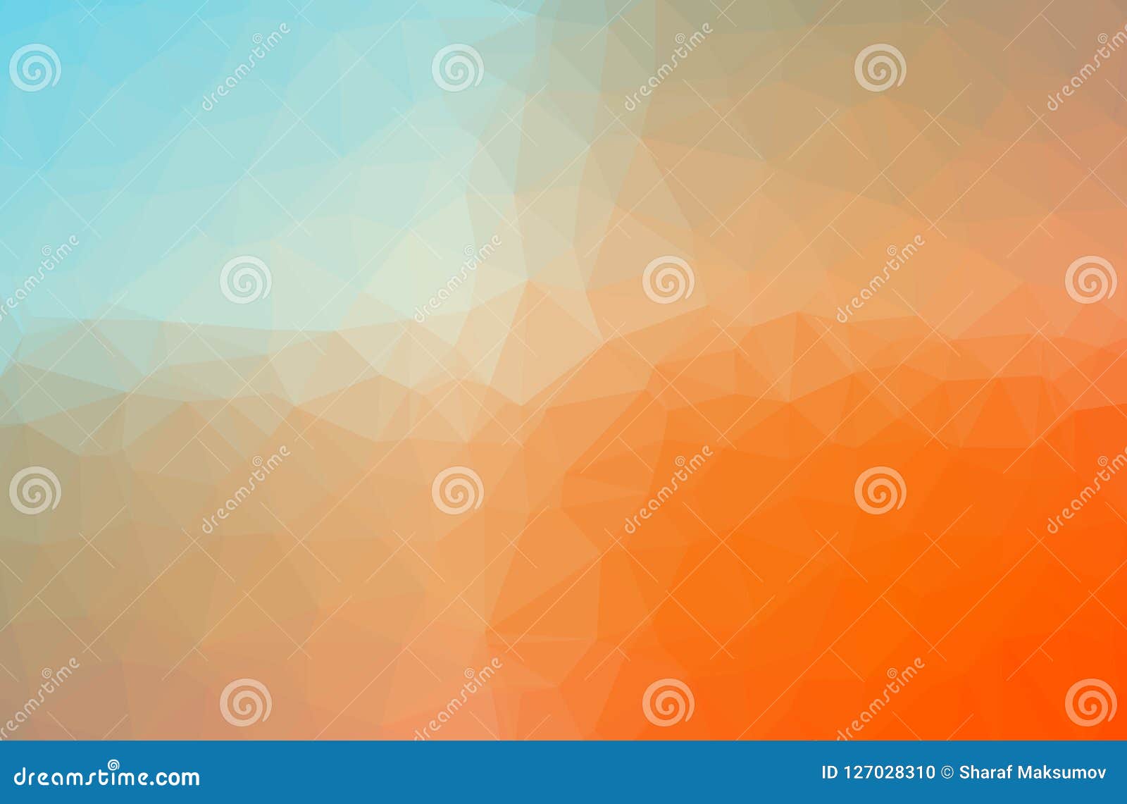 Illustration of Orange Abstract Low Poly Nice Multicolor Background ...