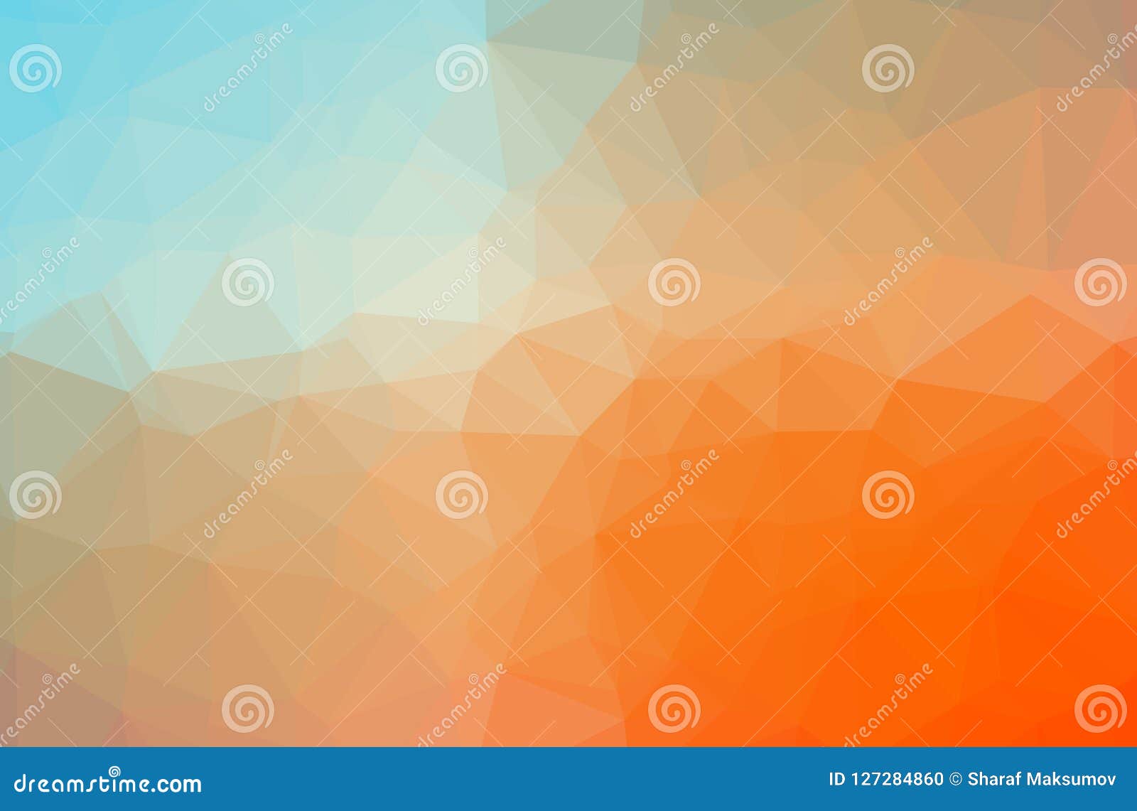 Illustration of Orange Abstract Polygon Elegant Multicolor Background ...
