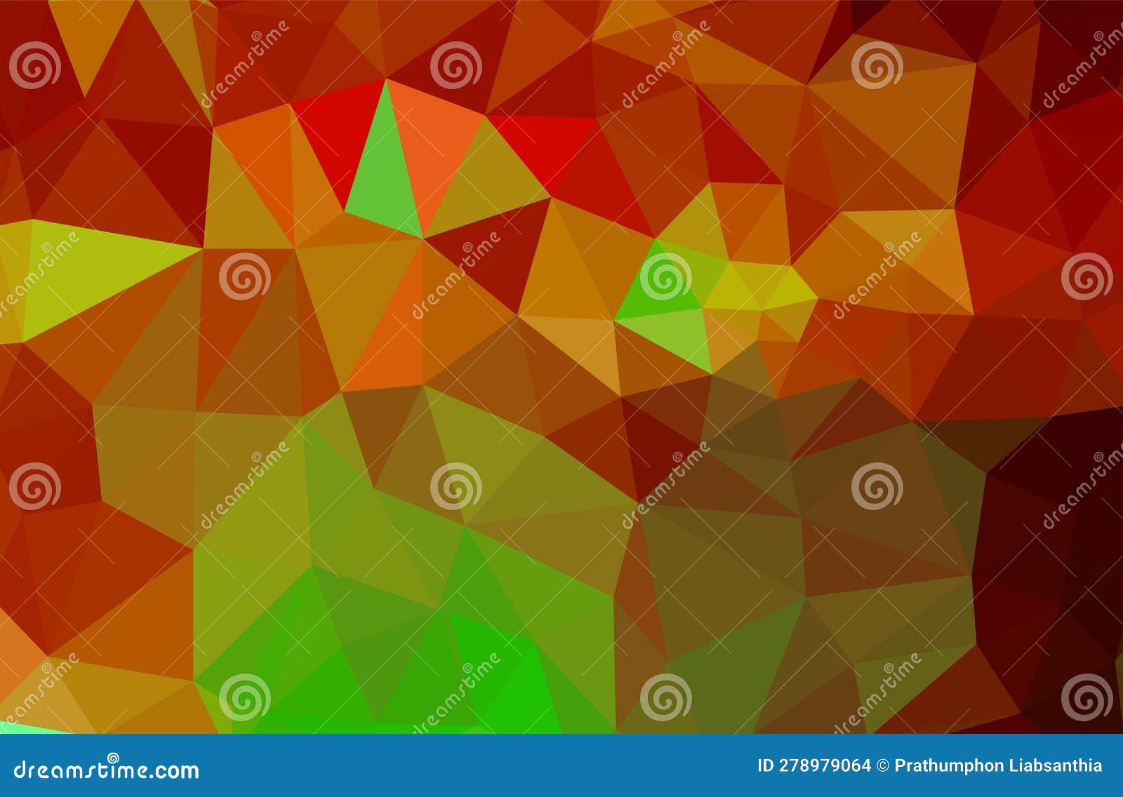 Illustration of Orange Abstract Polygonal Modern Multicolor Background ...