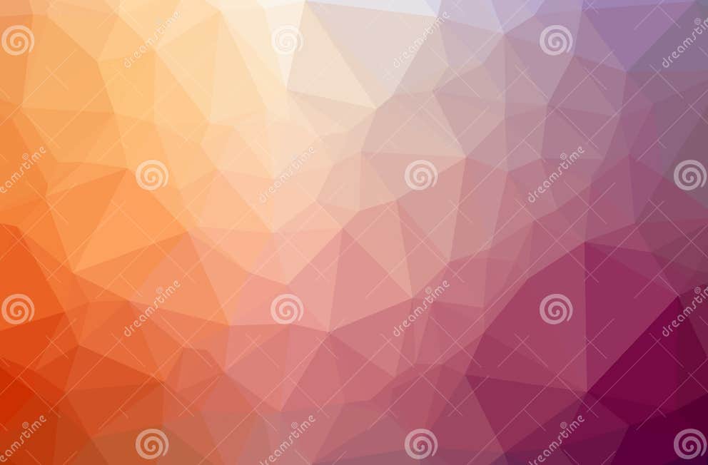 Illustration of Orange Low Poly Nice Multicolor Background. Stock ...