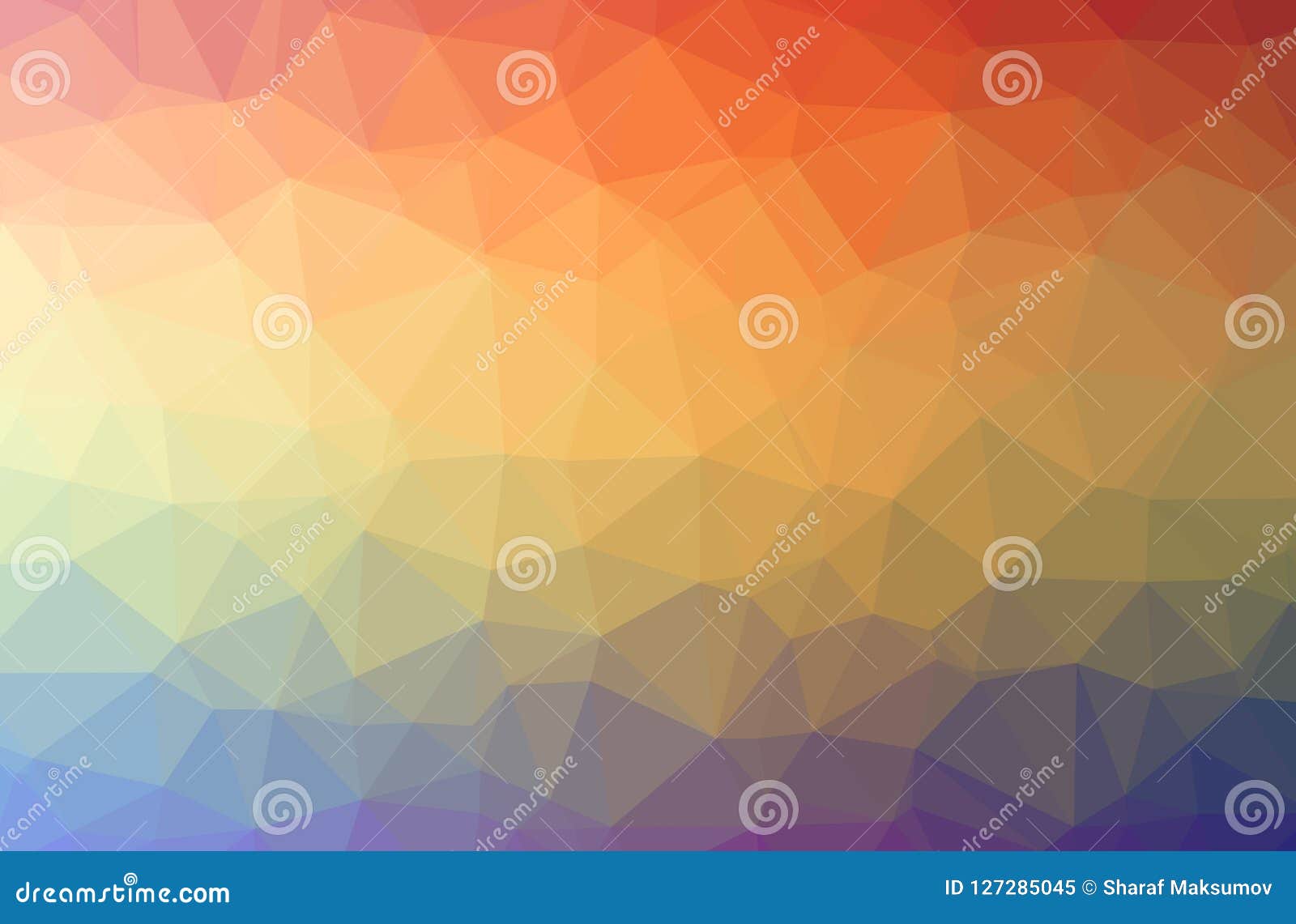 Illustration of Orange Poligon Beautiful Multicolor Background. Stock ...