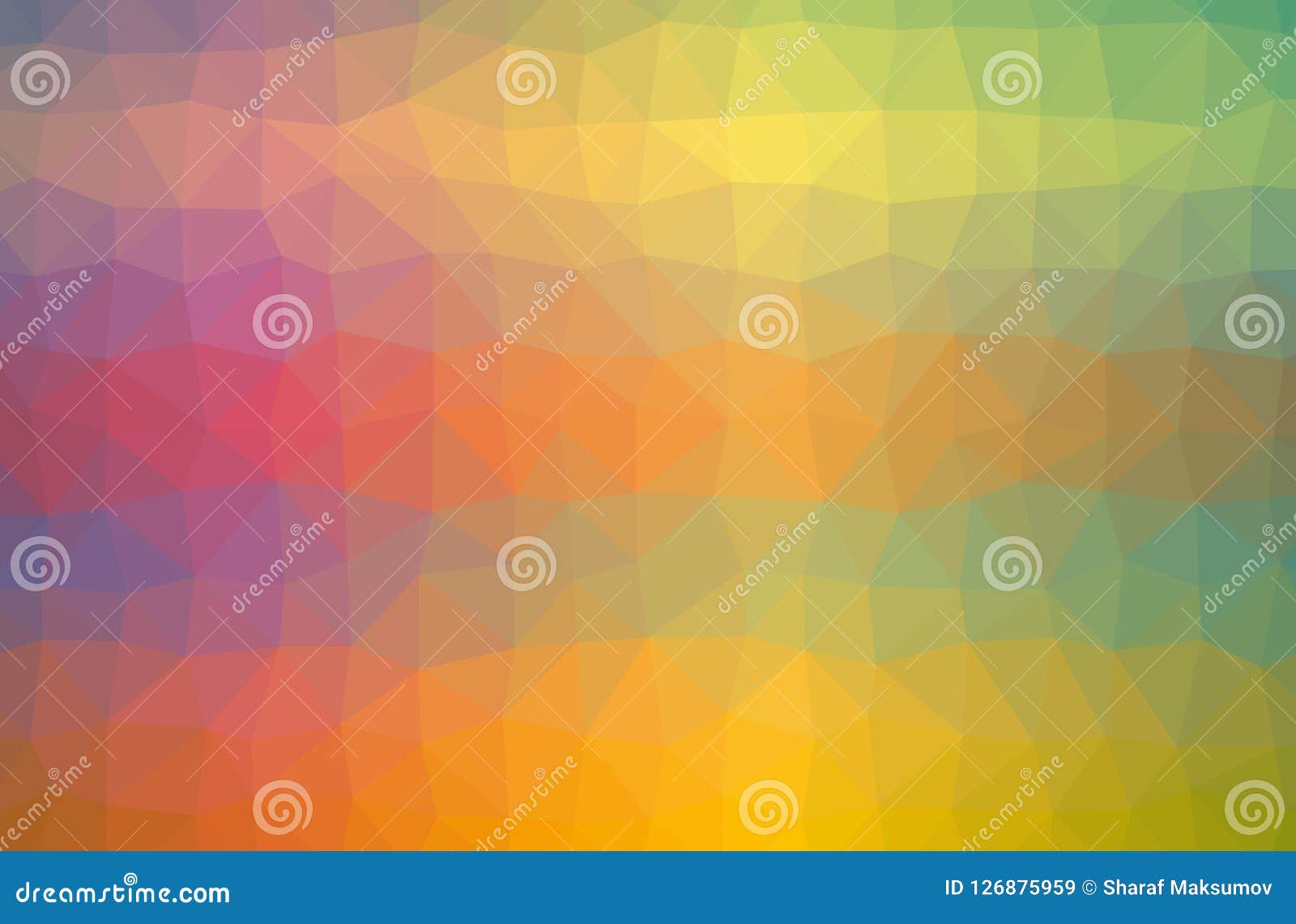 Illustration of Orange Polygonal Elegant Multicolor Background. Stock ...