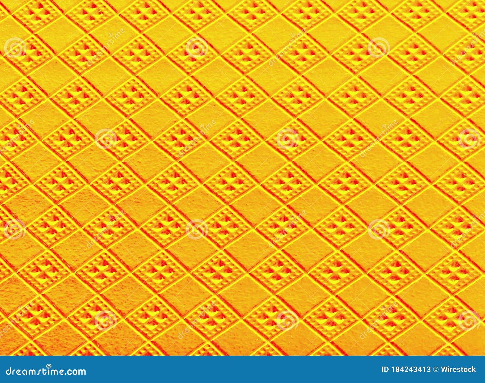 Illustration of an Orange Surface with Small Square Patterns - Good for ...