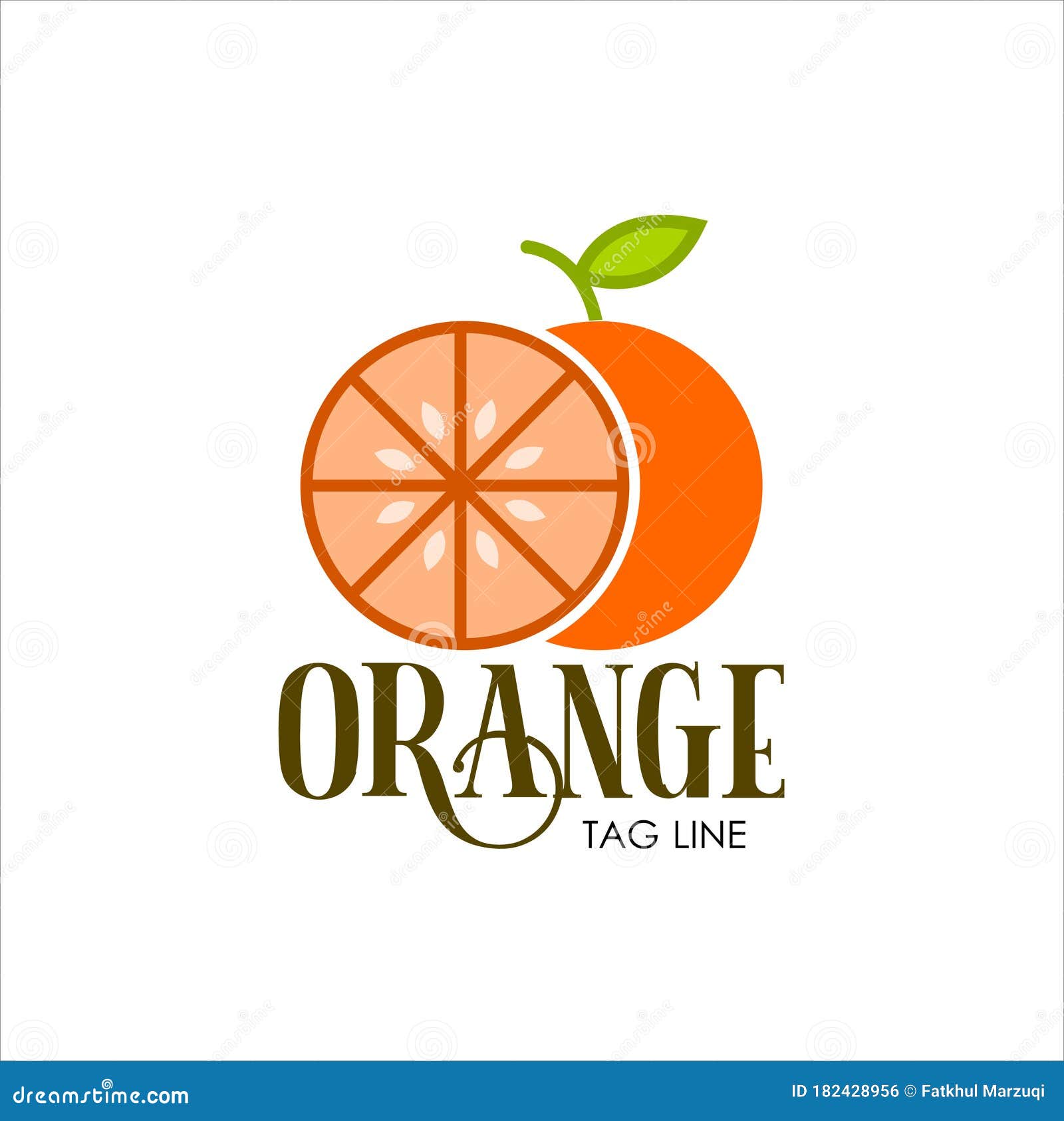 Orange Logo, Simple Orange Icon Stock Vector - Illustration of badge ...