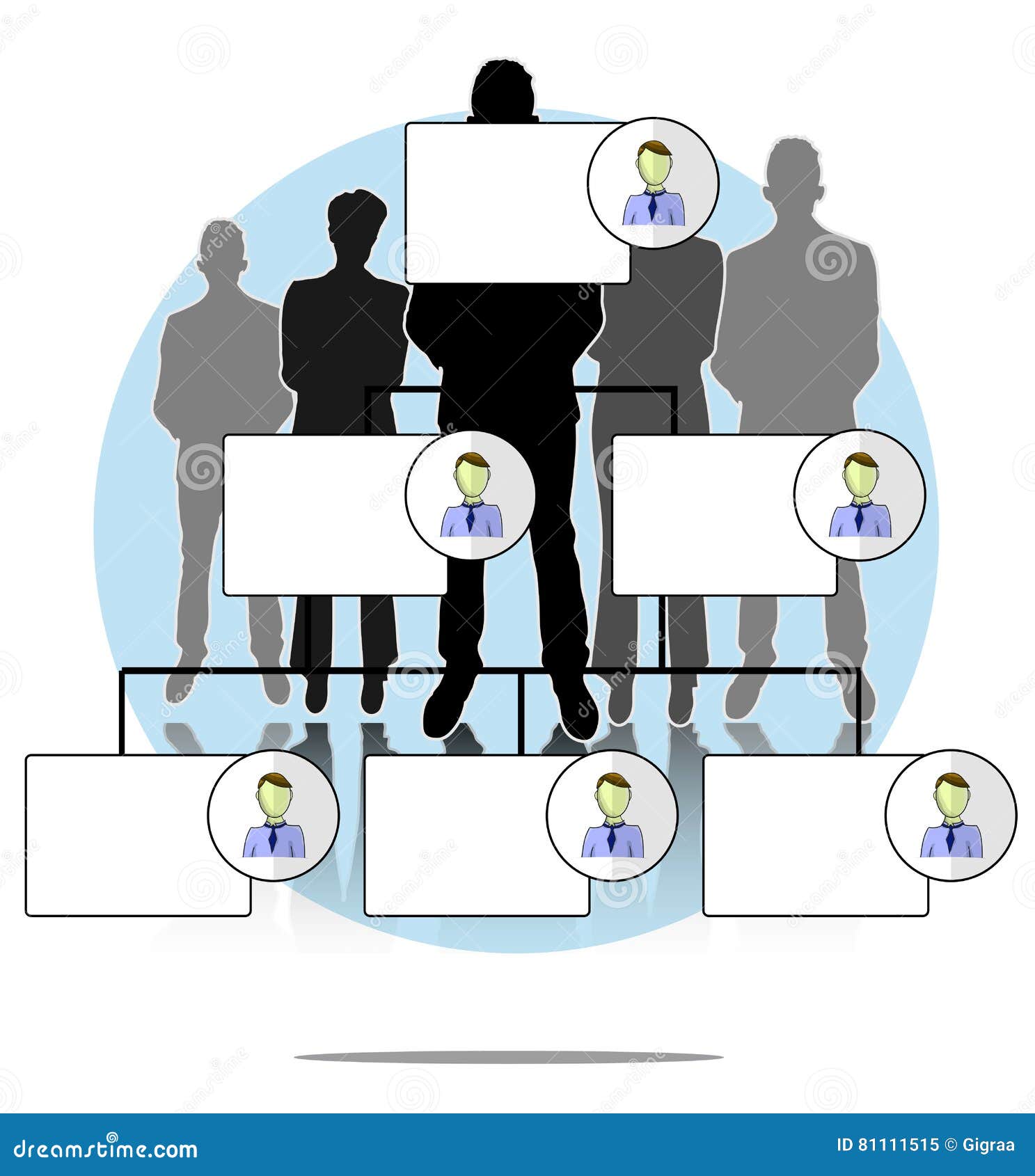 Illustration Of Organogram Royalty-Free Stock Image | CartoonDealer.com ...