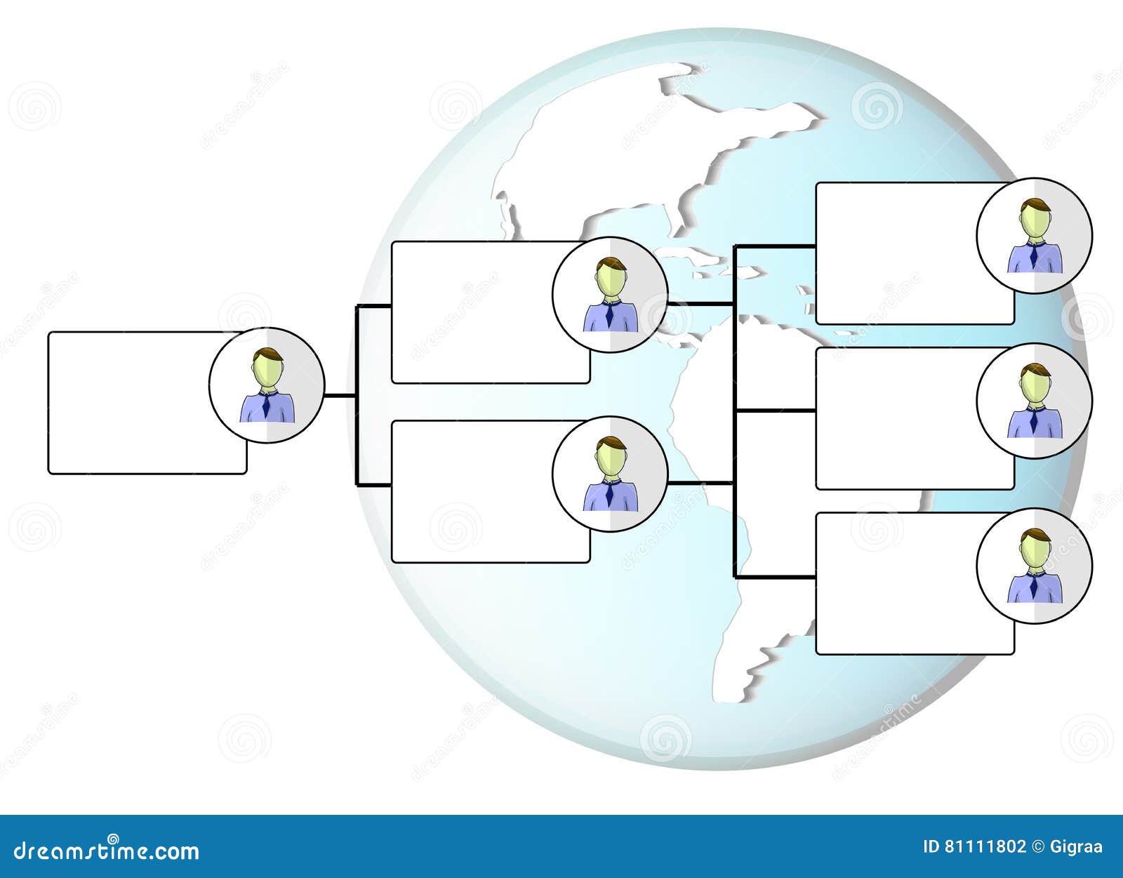 Illustration of organogram stock illustration. Illustration of drawing ...