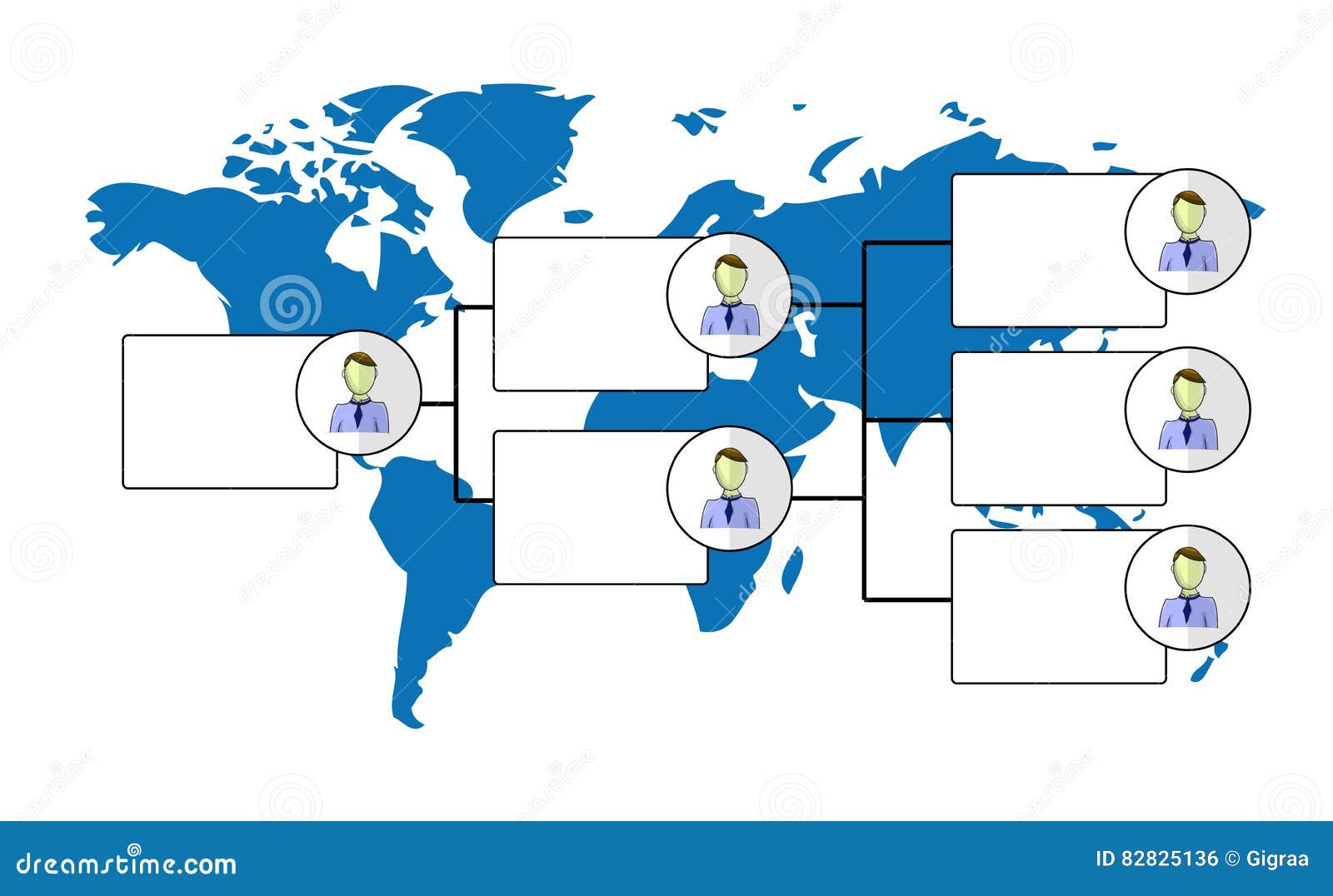 Illustration Of Organogram Royalty-Free Stock Image | CartoonDealer.com ...