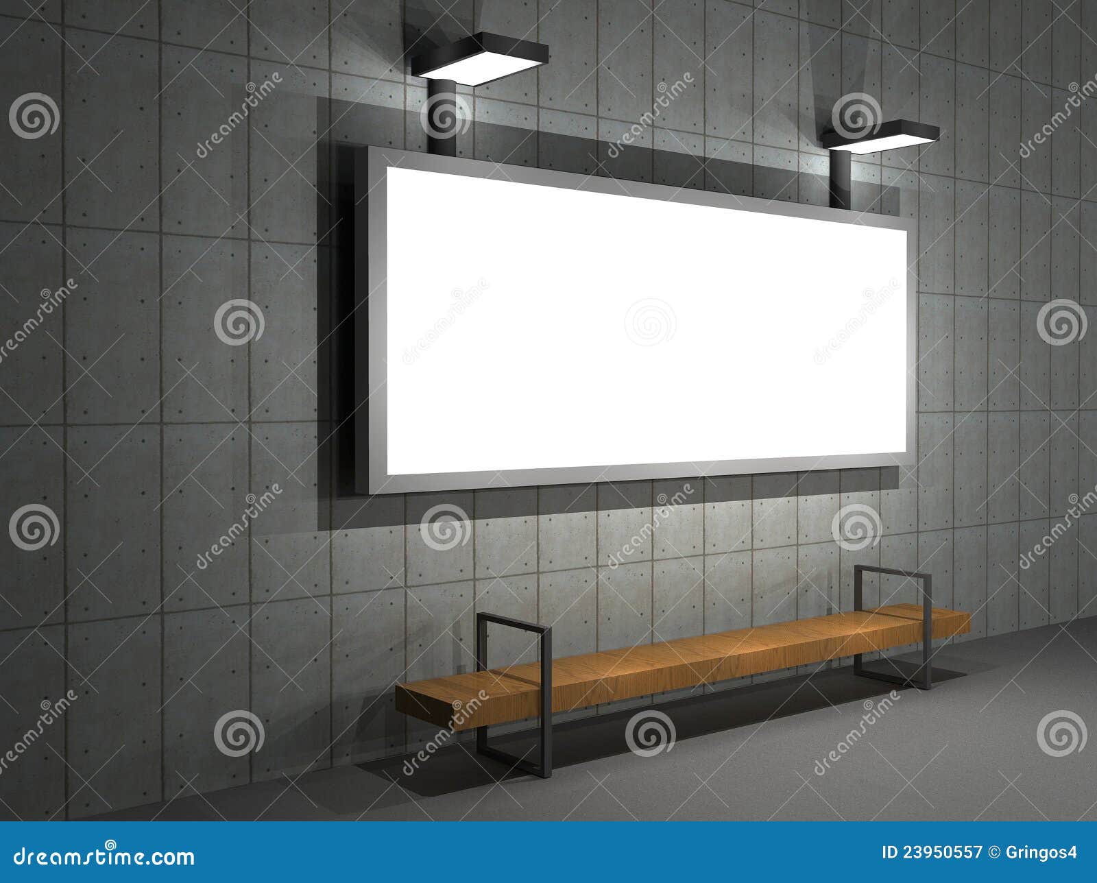 Illustration of a Outdoor Advertising Panel Stock Illustration ...