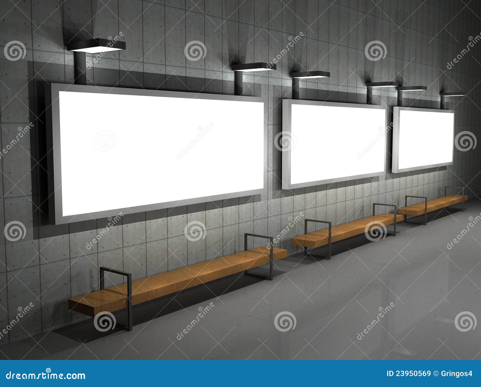 Illustration of a Outdoor Advertising Panel Stock Illustration ...