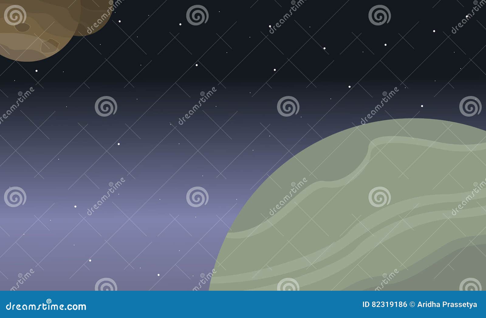 Illustration of Outer Space Background Stock Vector - Illustration of ...