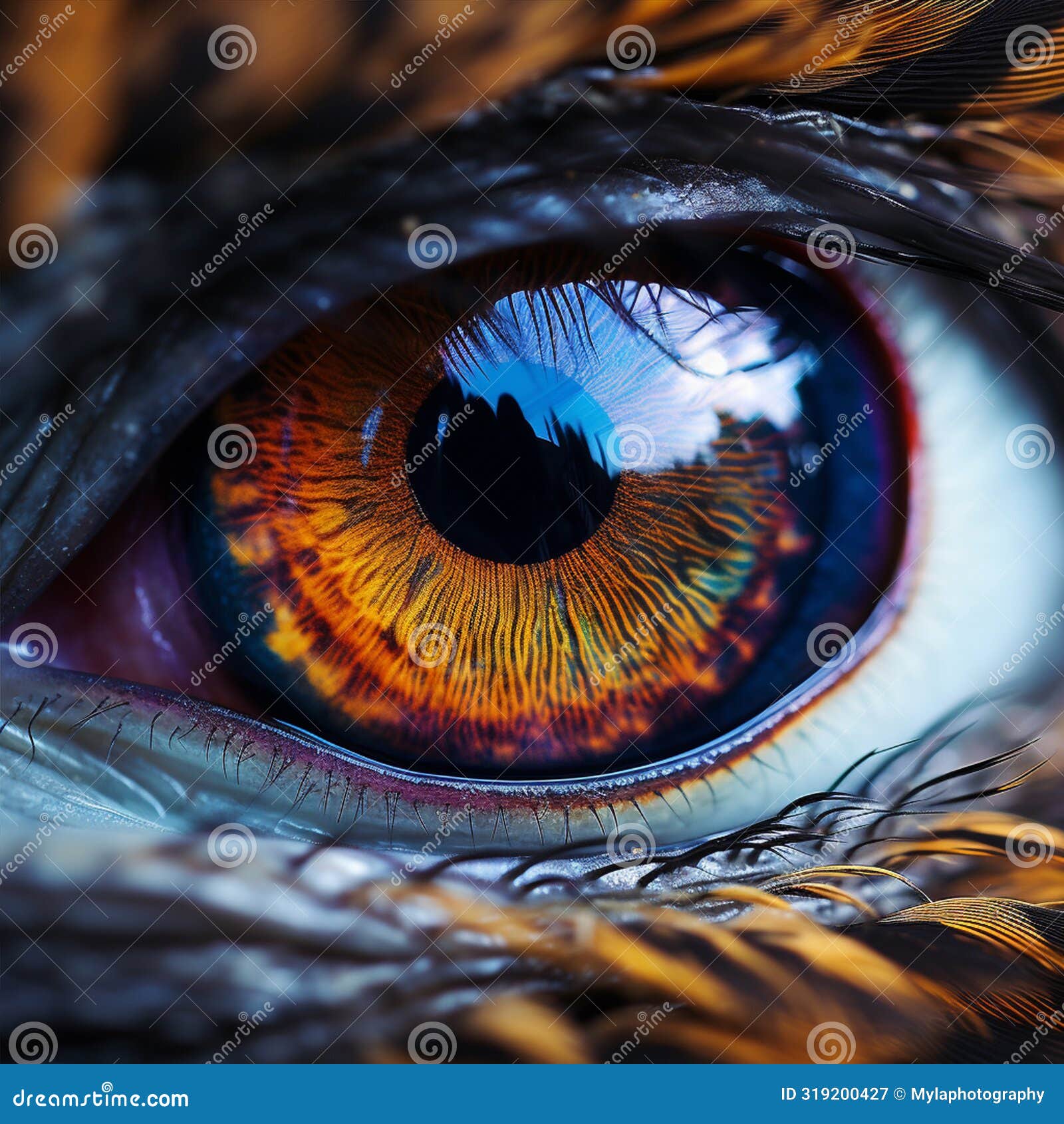 Illustration of an Owl S Sharp Eye Stock Illustration - Illustration of ...