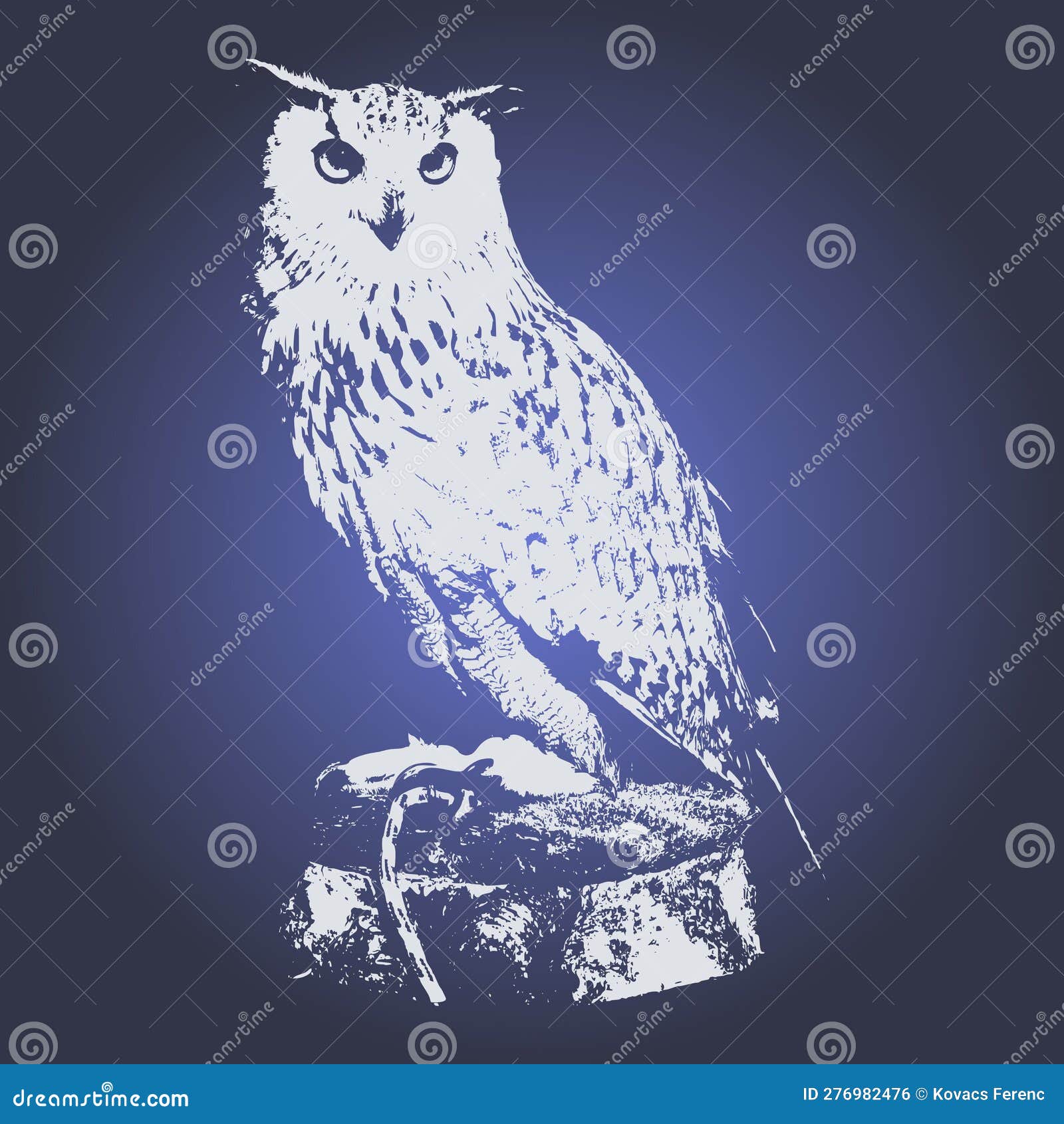 Illustration of Owl Vector Design Stock Vector - Illustration of wild ...