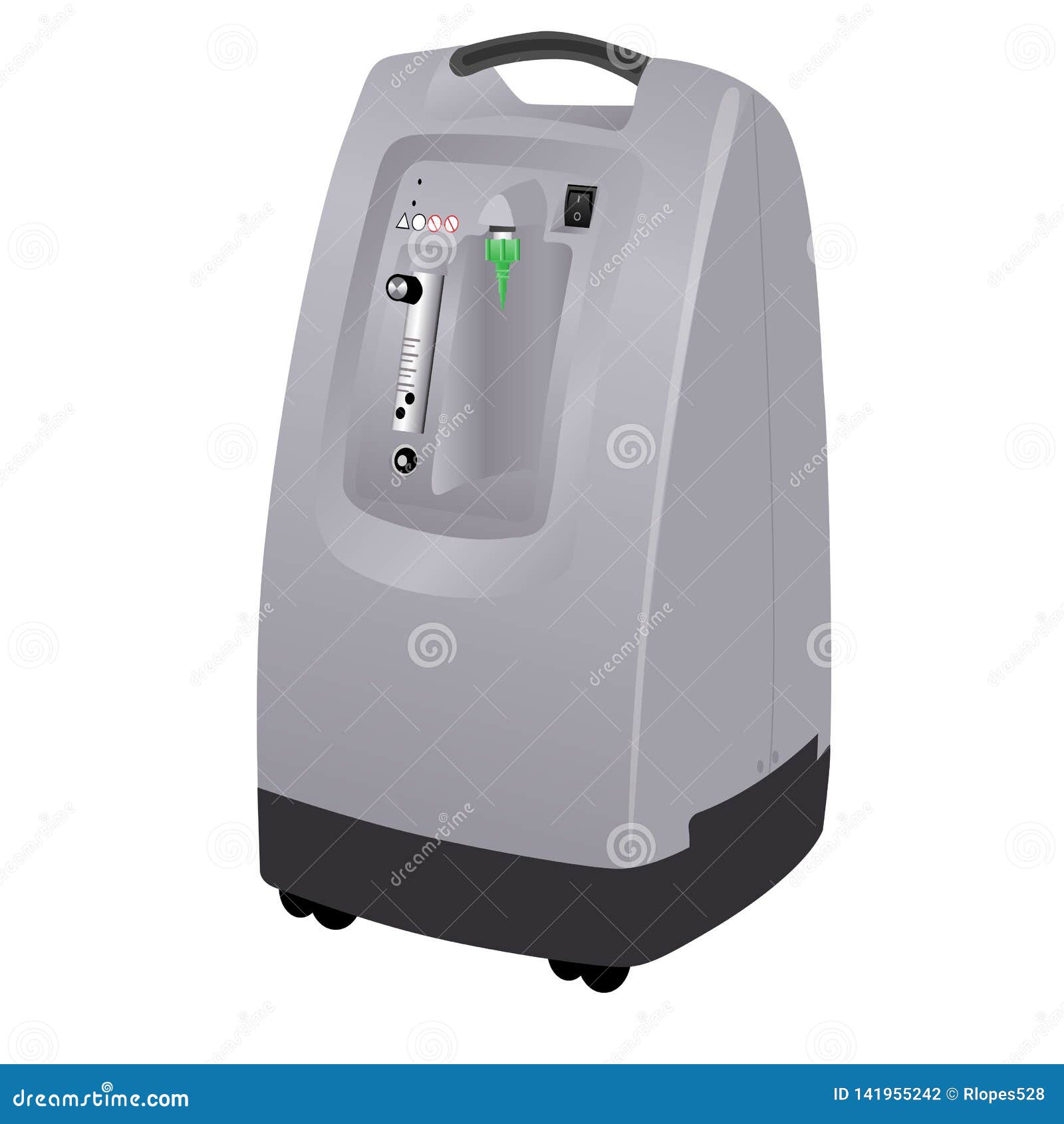 Illustration of an Oxygen Concentrator Stock Illustration ...