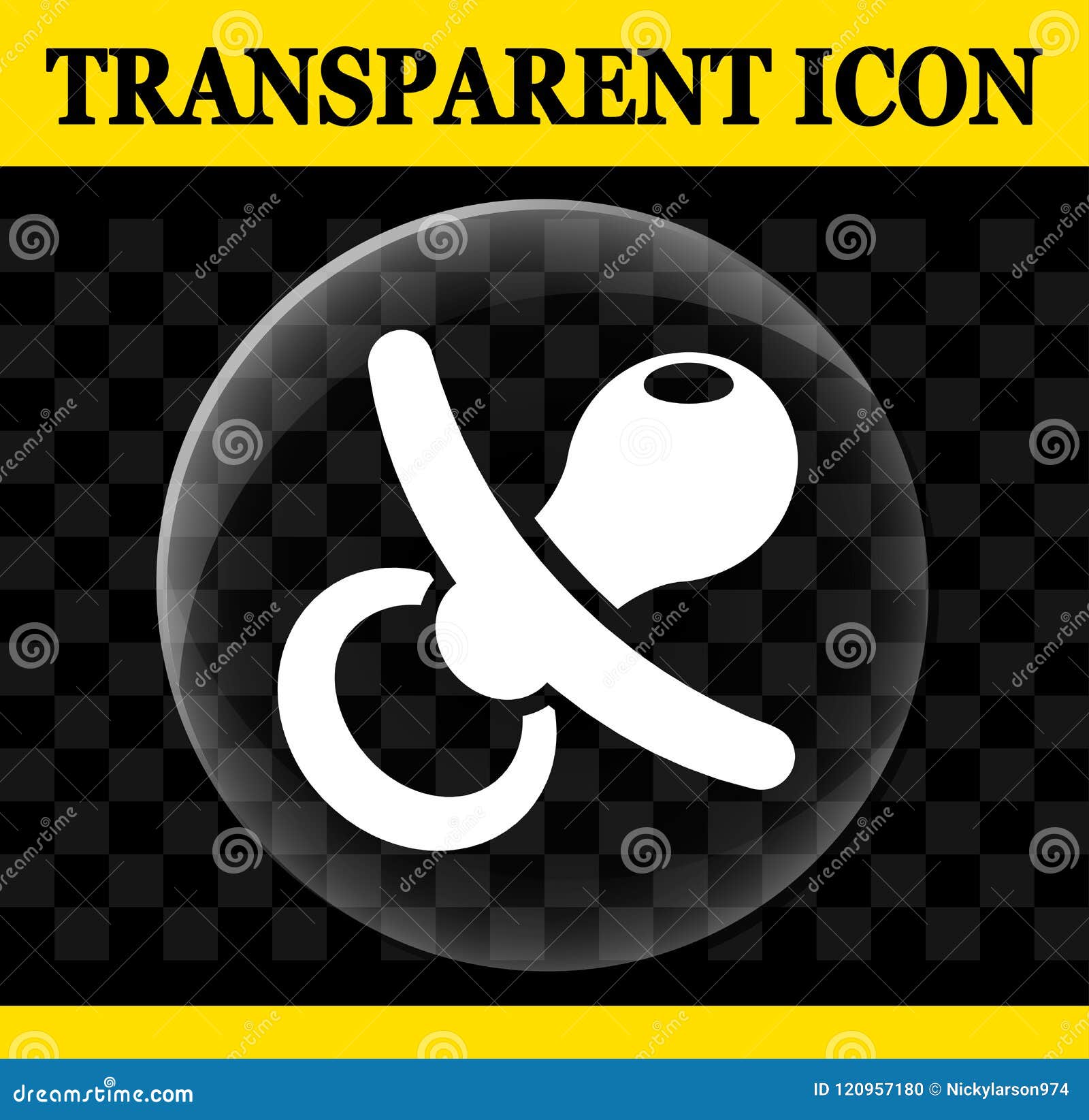 Pacifier Vector Circle Transparent Icon Stock Vector - Illustration of ...