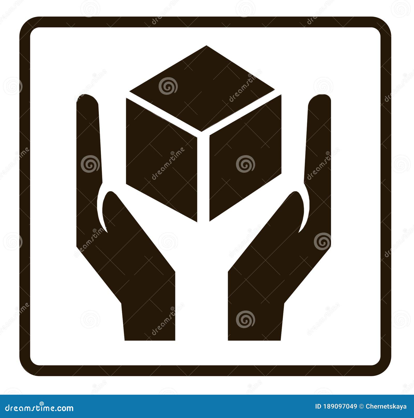 Illustration of Packing Symbol on Background Stock Illustration ...