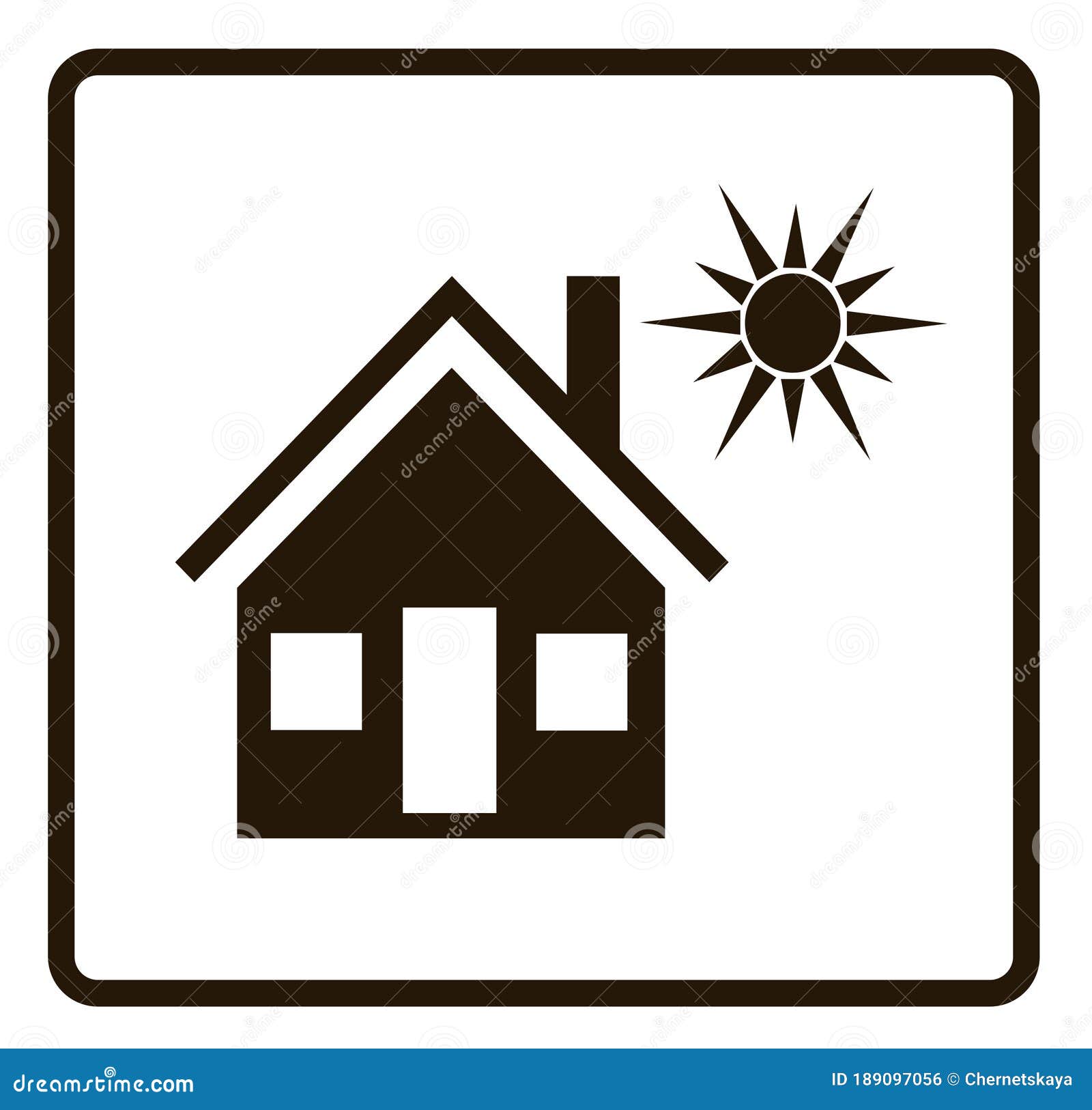 Illustration of Packing Symbol on Background Stock Illustration ...