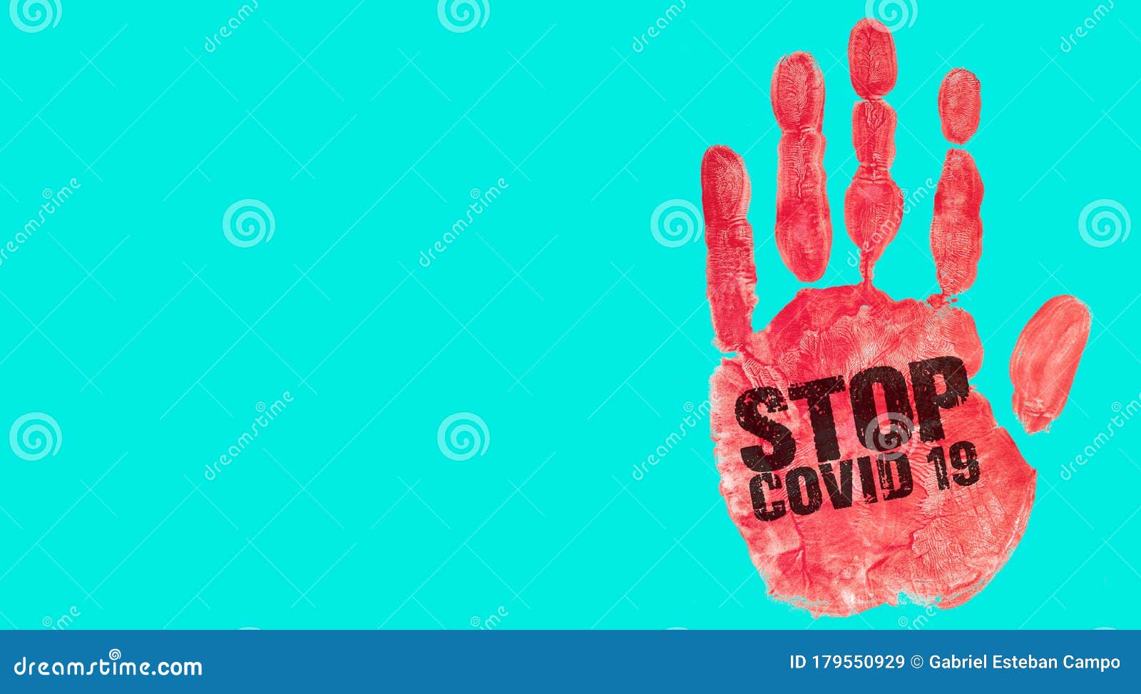 Illustration of Palm in Stop Position Stock Image - Image of ...