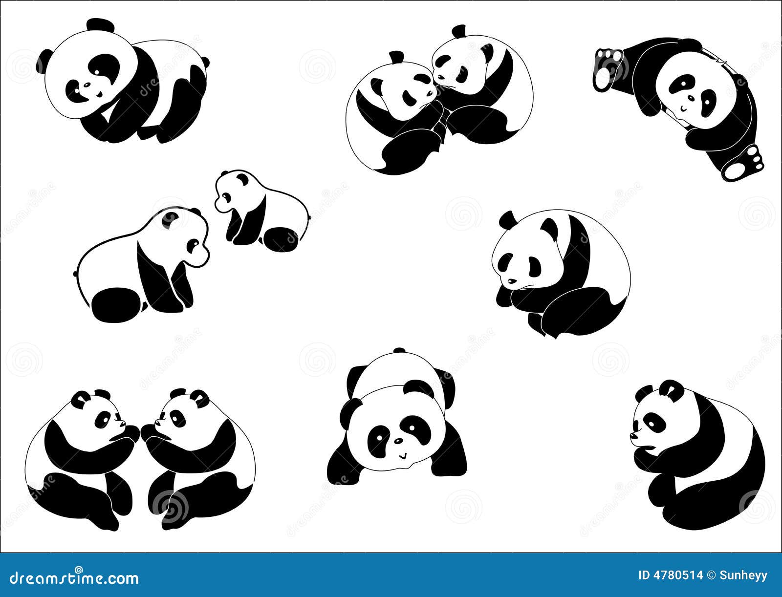 Illustration Panda Stock Illustration Illustration Of Cuddly 4780514