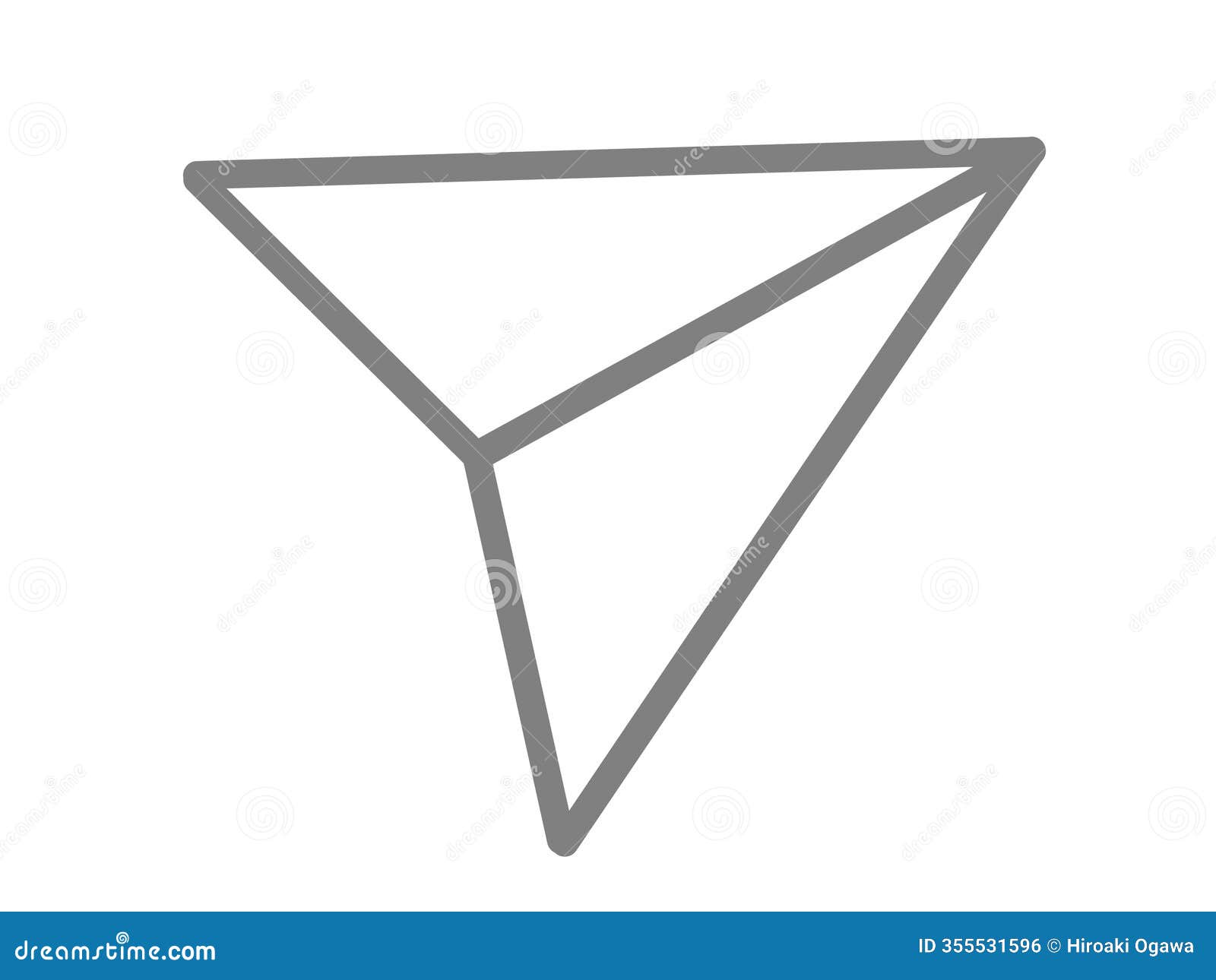 Illustration of Paper Airplane Icon (send Mark) Stock Illustration ...