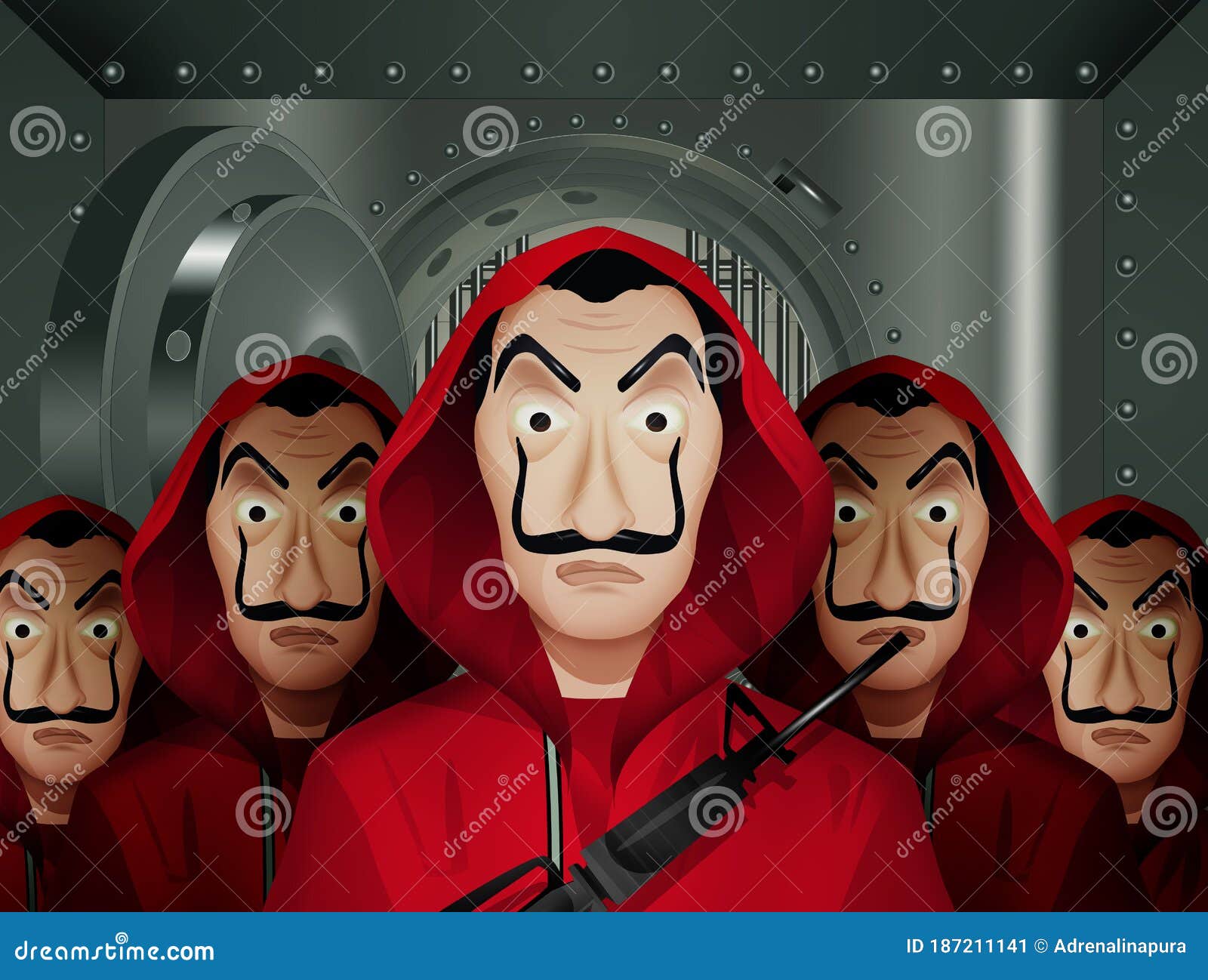 Paper house characters stock illustration. Illustration of mask - 187211141