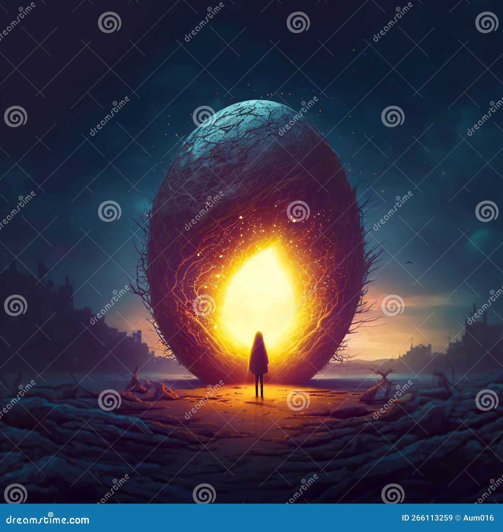 A parallel world opens stock illustration. Illustration of cognition ...