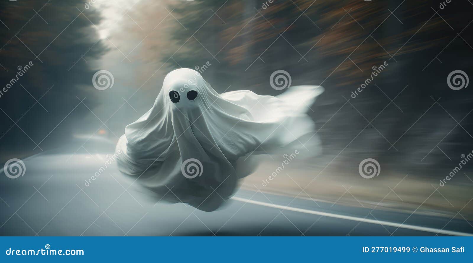 Paranormal Activity of an Apparition Approaching Stock Illustration ...