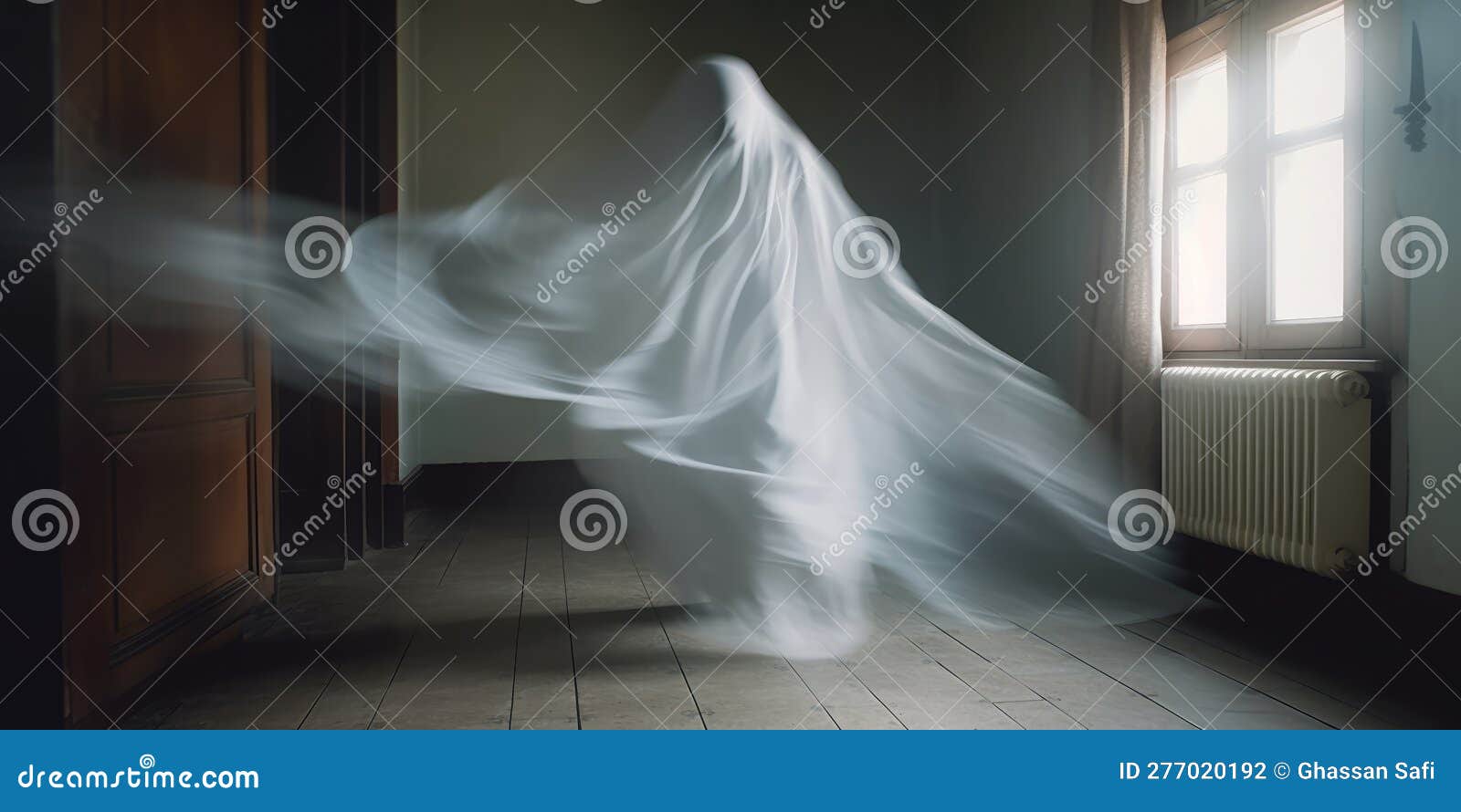 Paranormal Activity Inside An Old House Living Room During Day Time ...