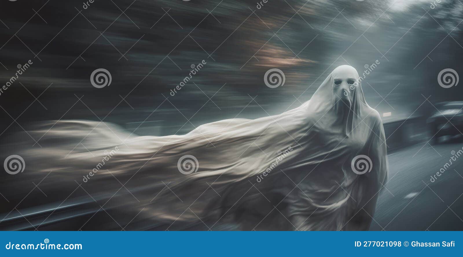 Paranormal Activity of an Apparition Approaching Stock Photo - Image of ...