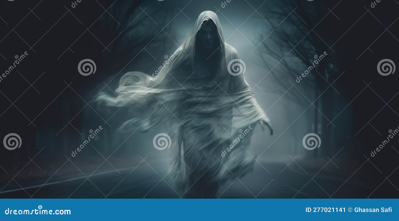 Paranormal Activity of an Apparition Approaching Stock Image - Image of ...