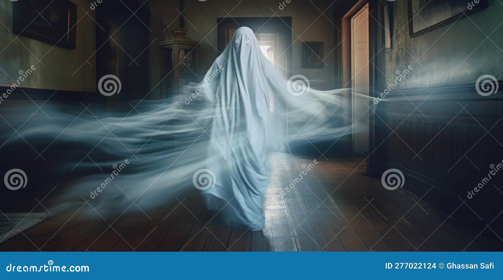 Paranormal Activity of an Apparition Approaching Stock Photo - Image of ...