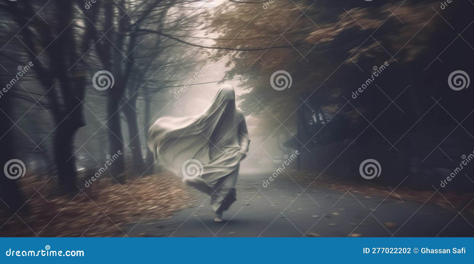 Paranormal Activity of an Apparition Approaching Stock Photo - Image of ...