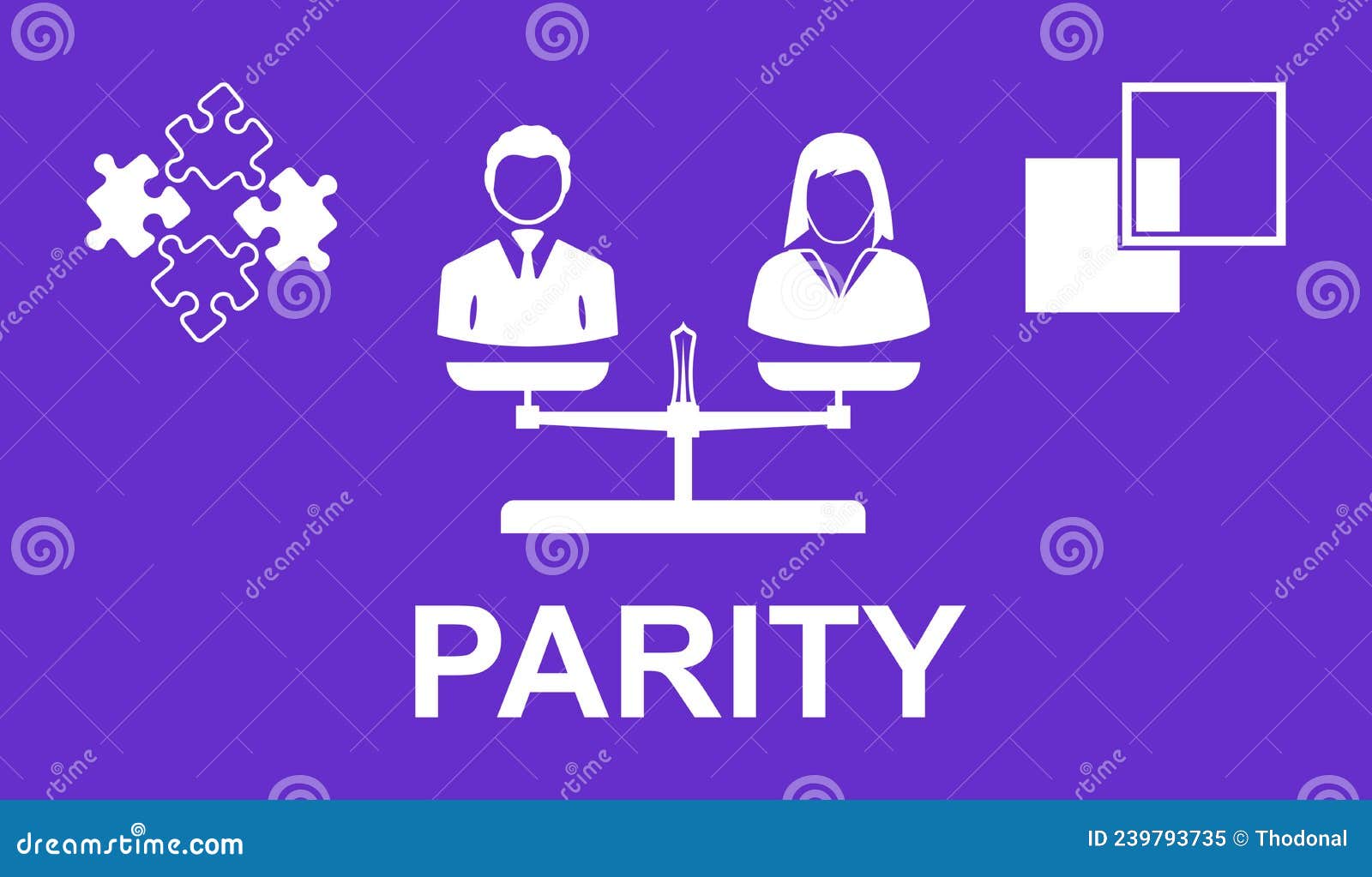 Concept of parity stock illustration. Illustration of business - 239793735