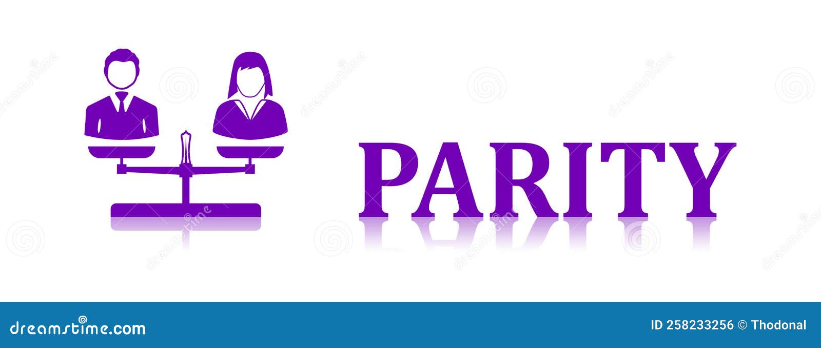 Concept of parity stock illustration. Illustration of sign - 258233256
