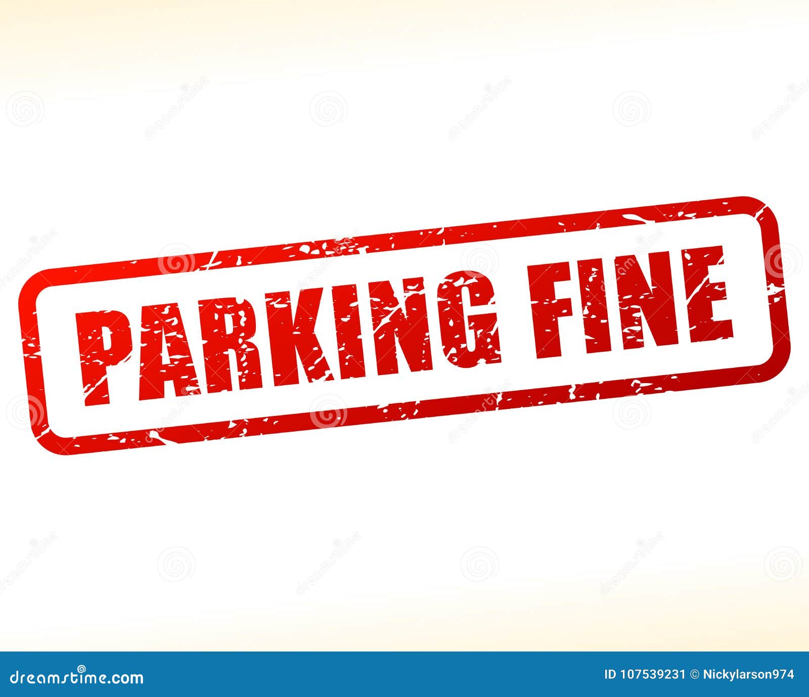 Parking Fine Red Text Stamp Stock Vector - Illustration of dues, fixed ...