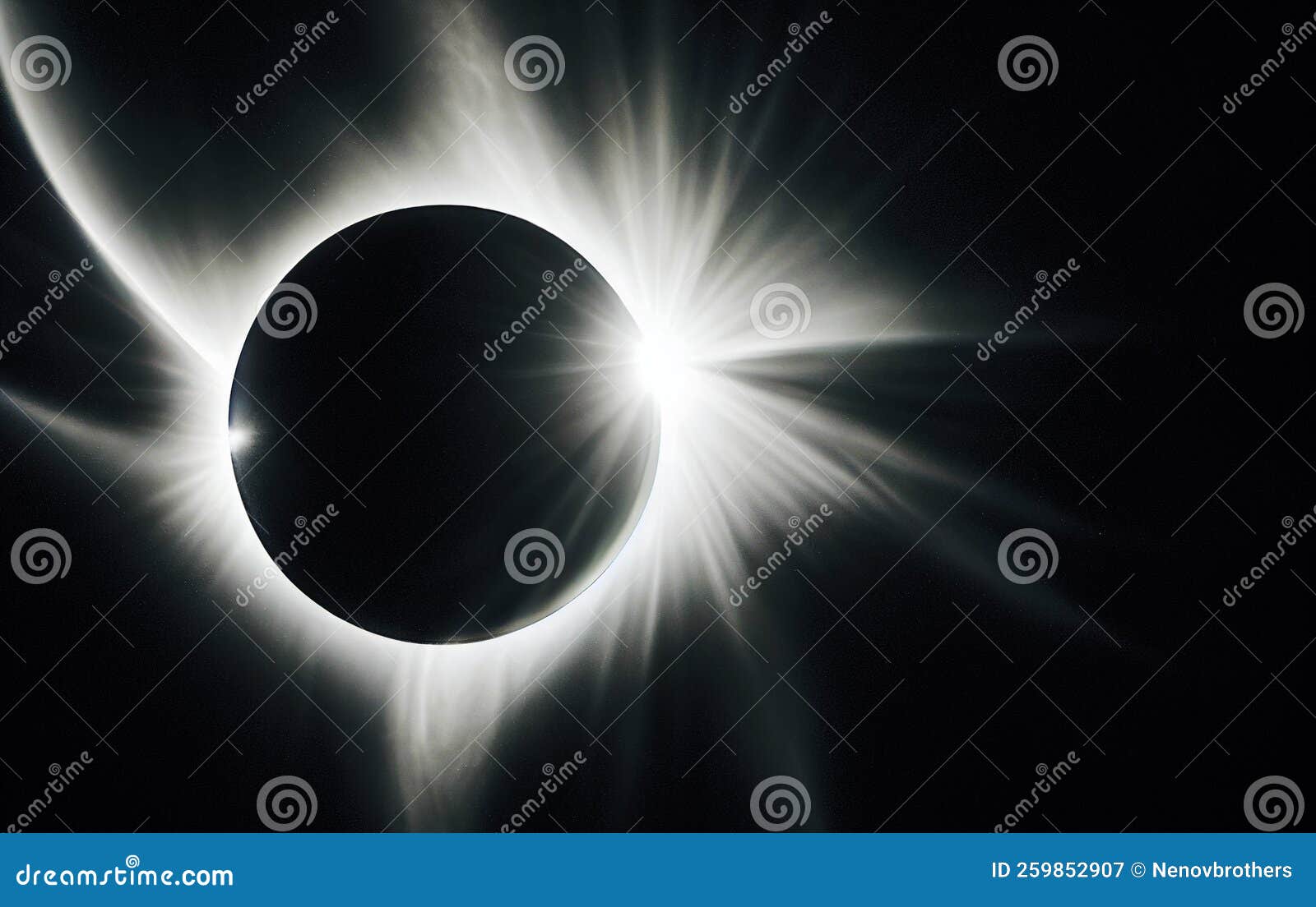 Illustration of a Partial Solar Eclipse Stock Illustration ...